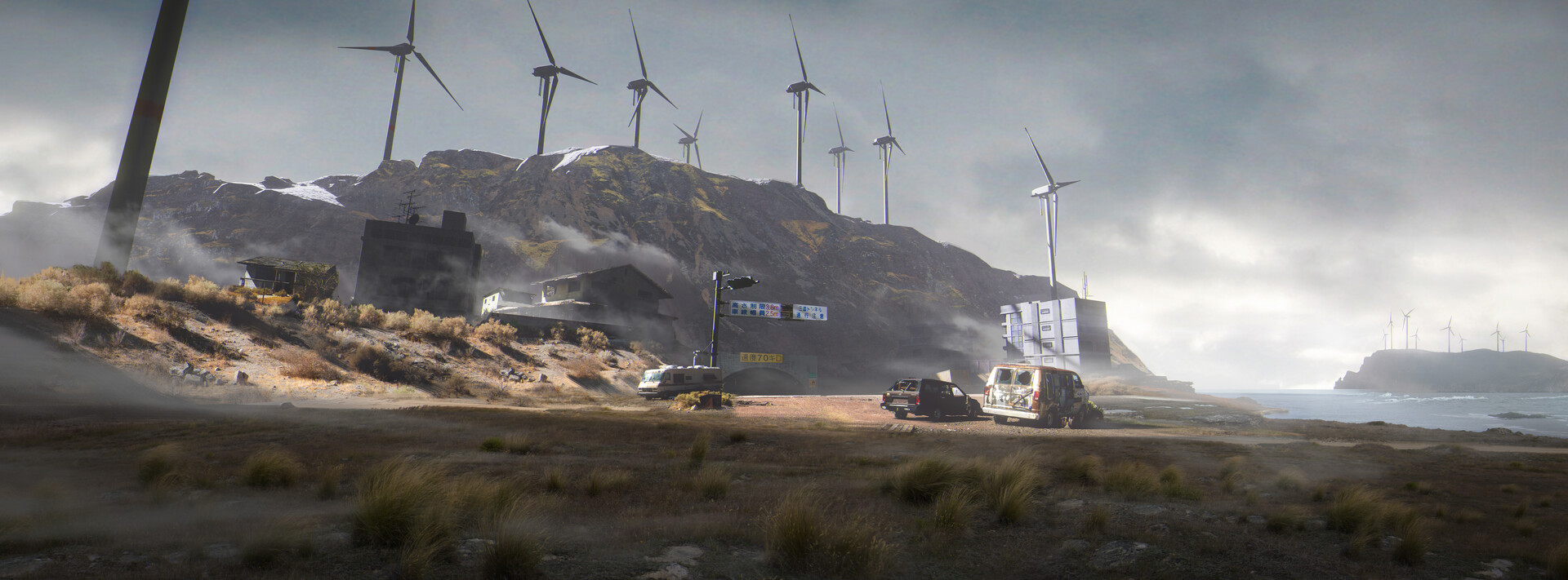 ArtStation - windmill hill
