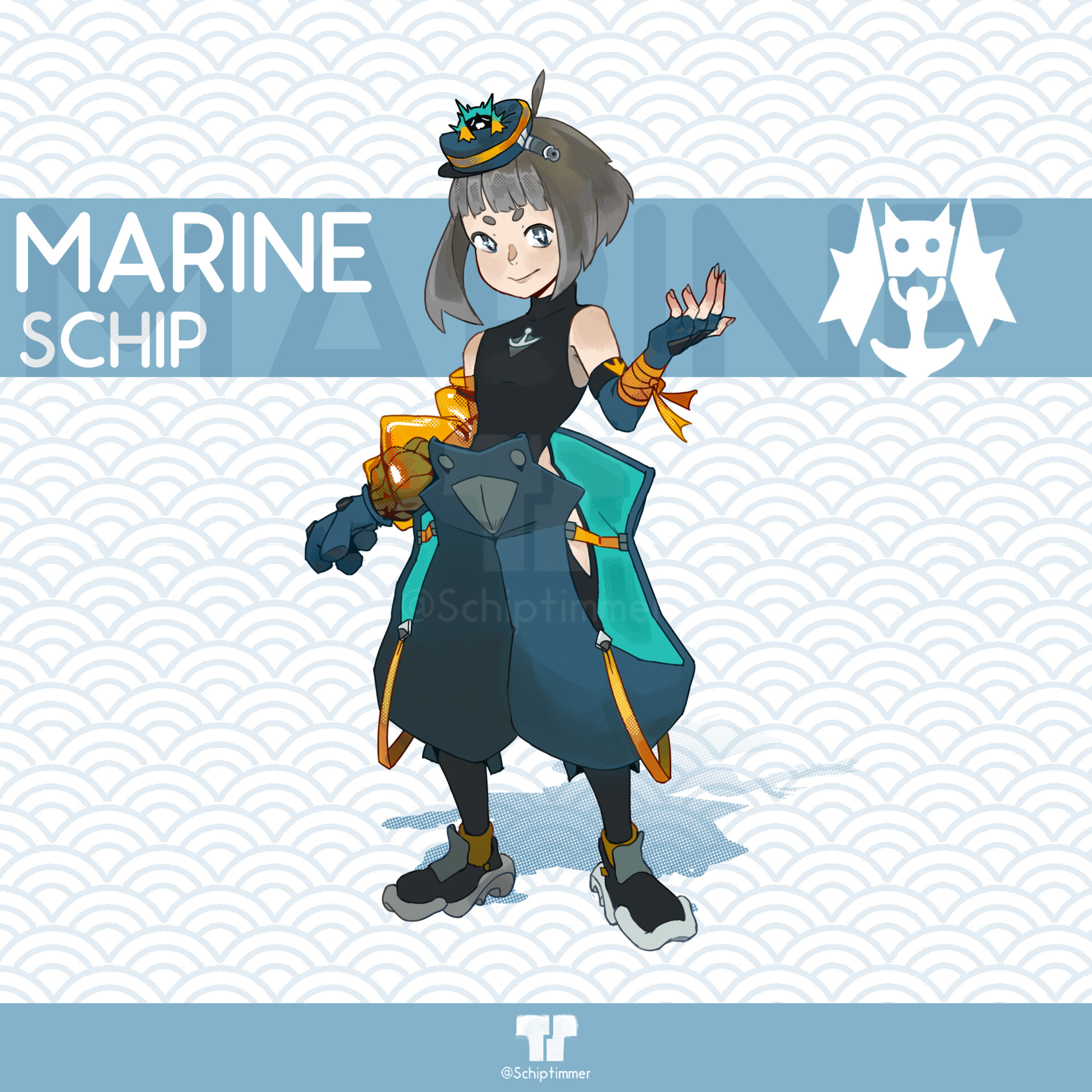 ArtStation - Marine Schip Vtuber Design