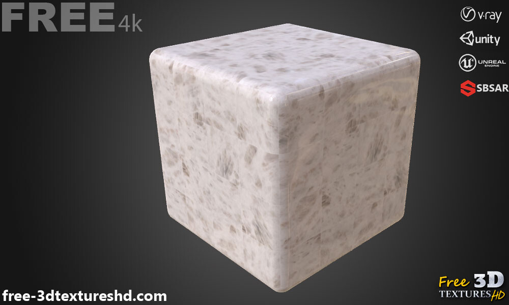PBR Textures Free Download - Crystal Quartz Marble Tile Substance SBSAR ...