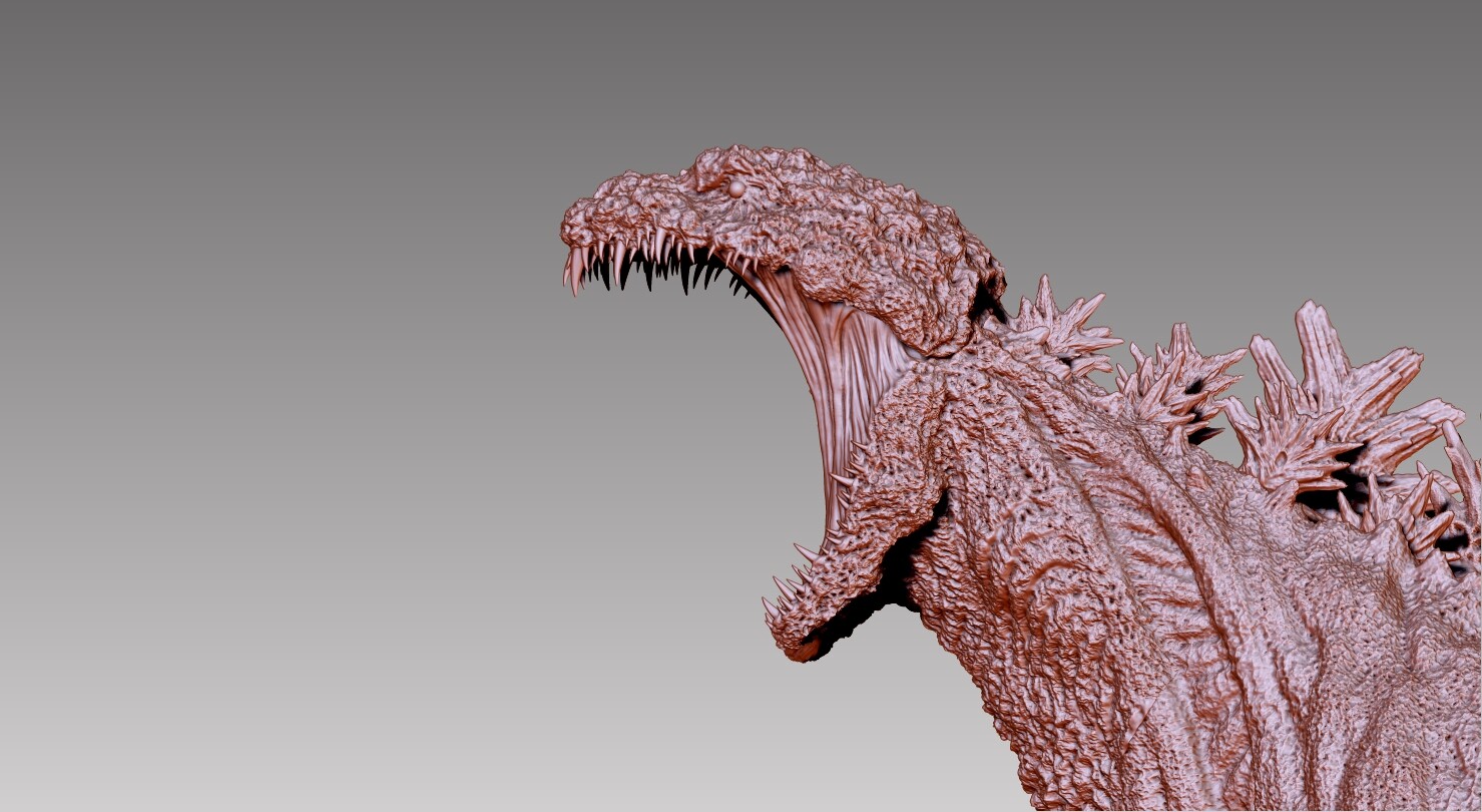 ALEX - Shingodzilla head open mouth