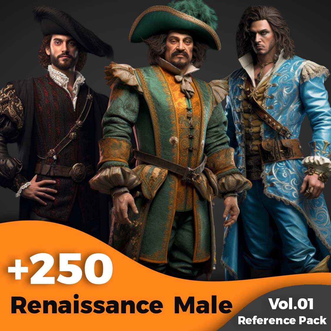 ArtStation - +250 Renaissance Male Character Concept (4K)