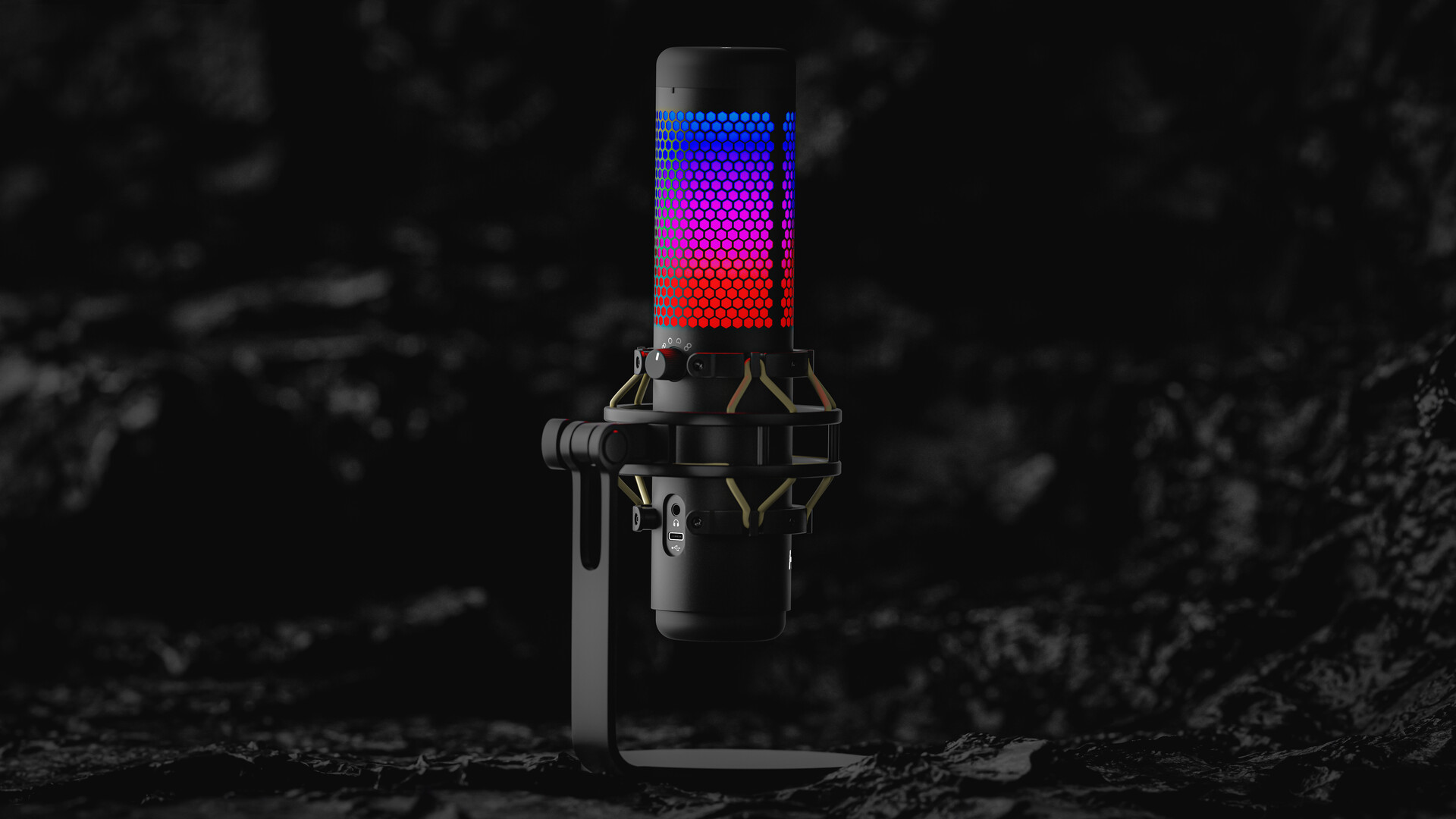 ArtStation - HyperX Quadcast S RGB Mic in 3D