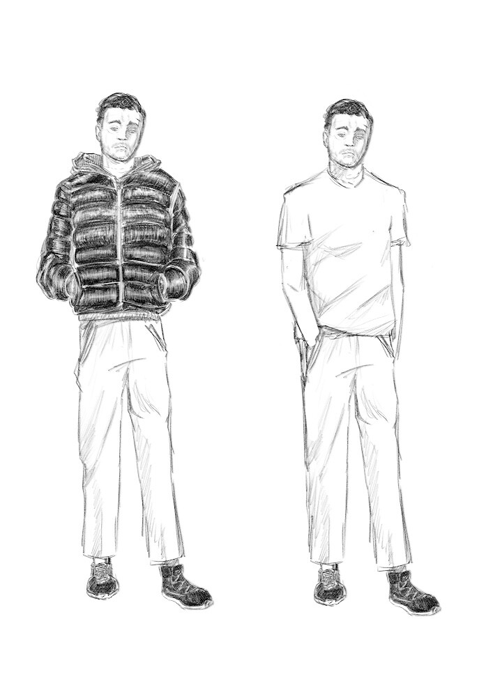 ArtStation - My self character design for a school project