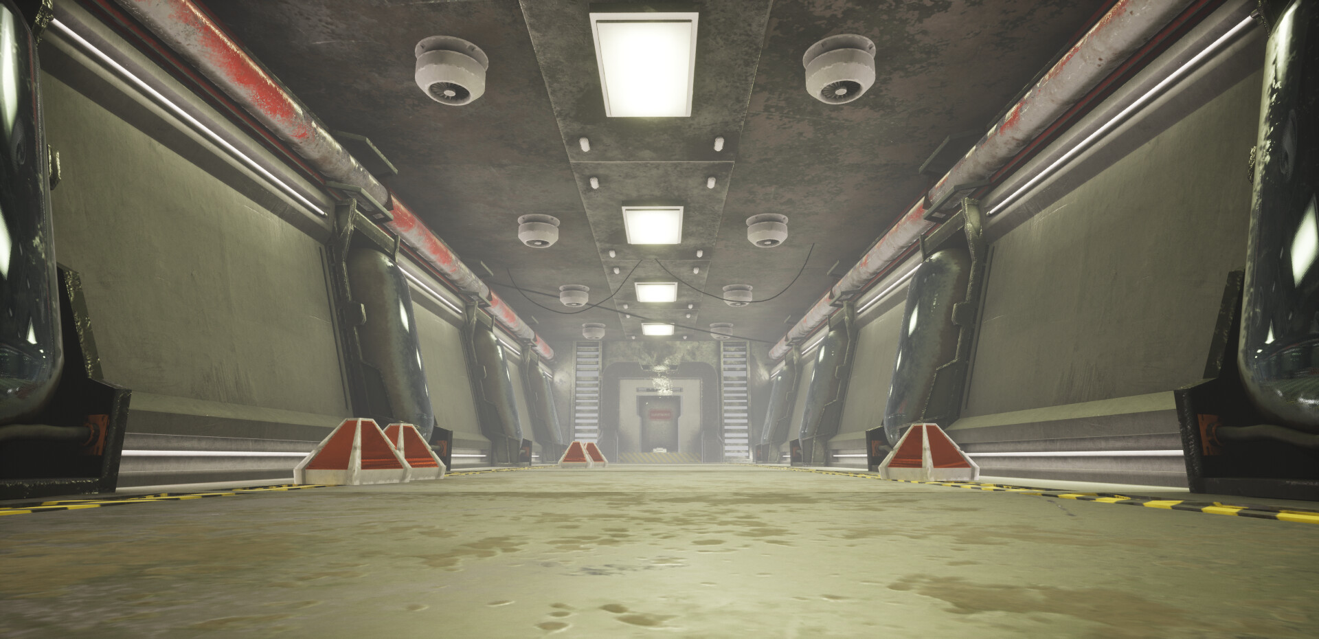 ArtStation - Grungy SciFi Hallway