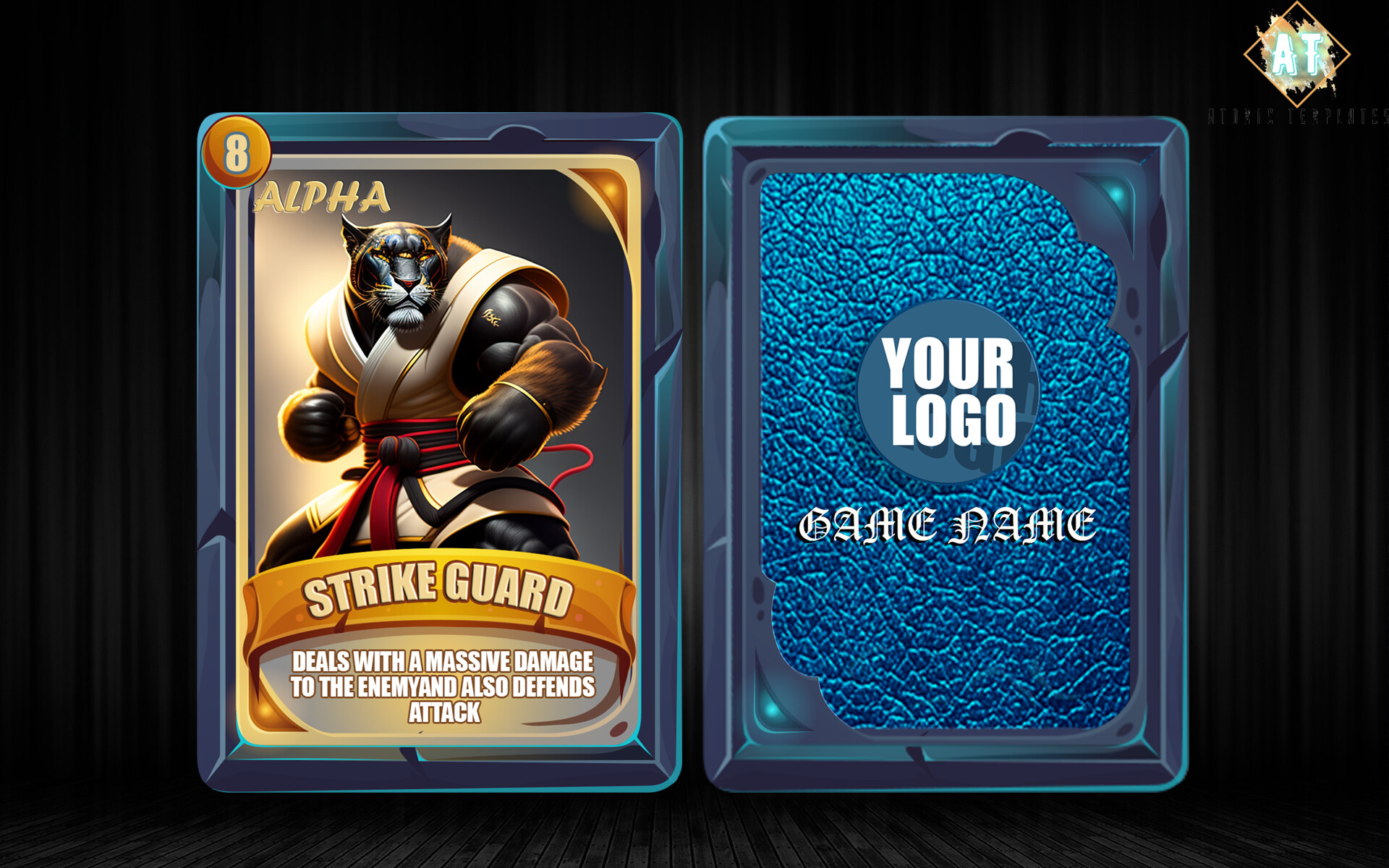 ArtStation - Custom Game card template