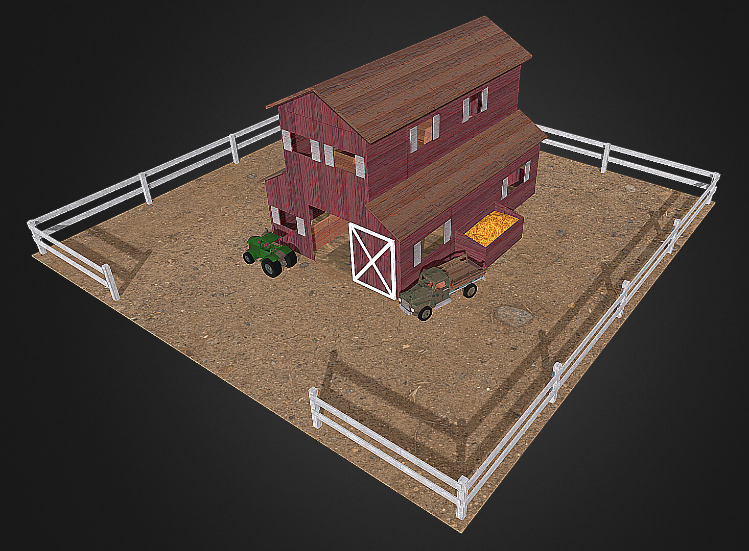 ArtStation - Low poly farm