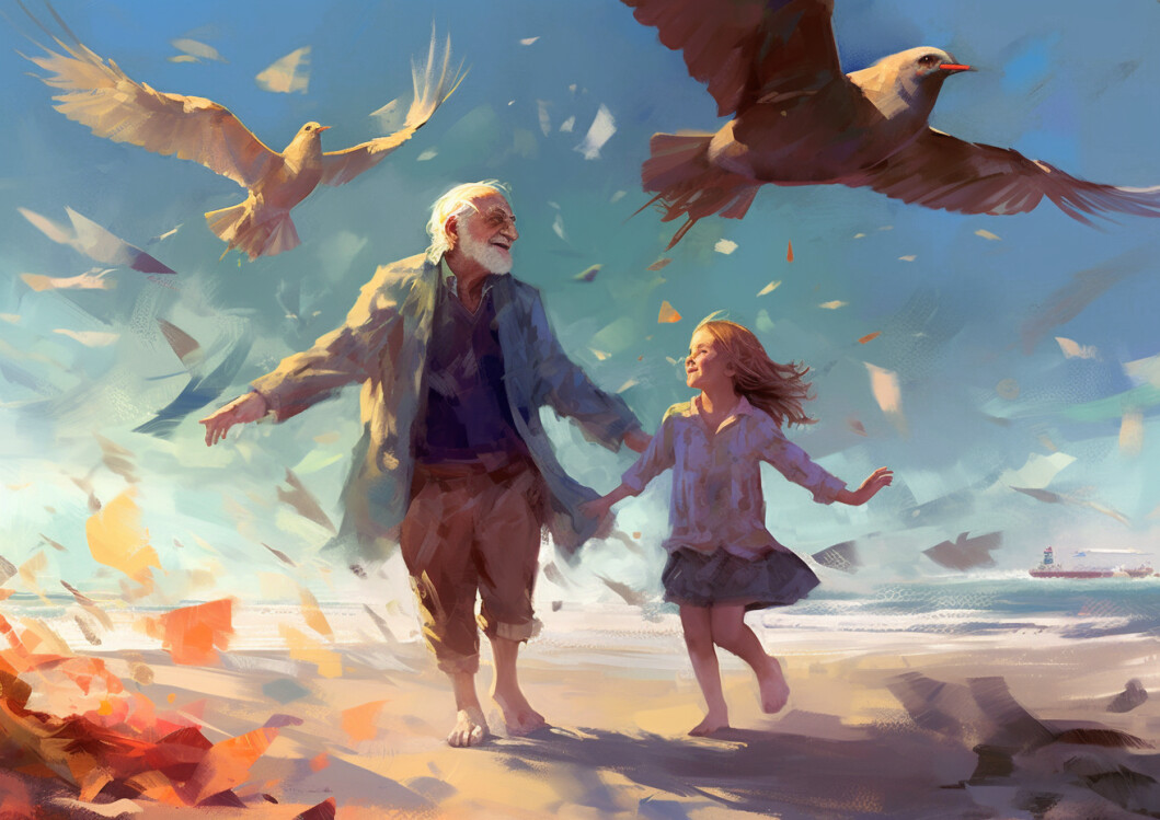 ArtStation - Shared Moment Between a Child and Grandfather 4