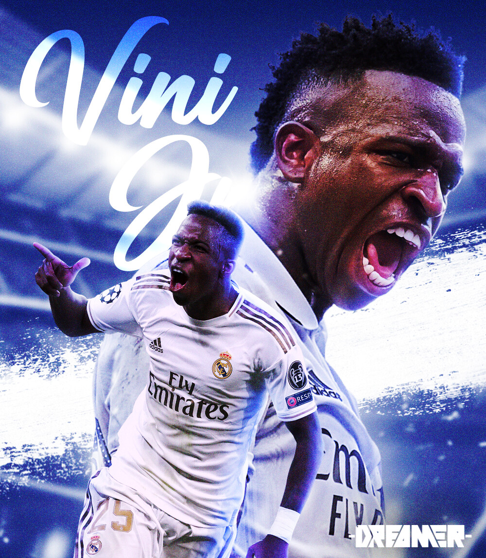 ArtStation - Vini Jr. Real Madrid - Sports Design Poster ArtStation - Vini Jr. Real Madrid - Sports Design Poster