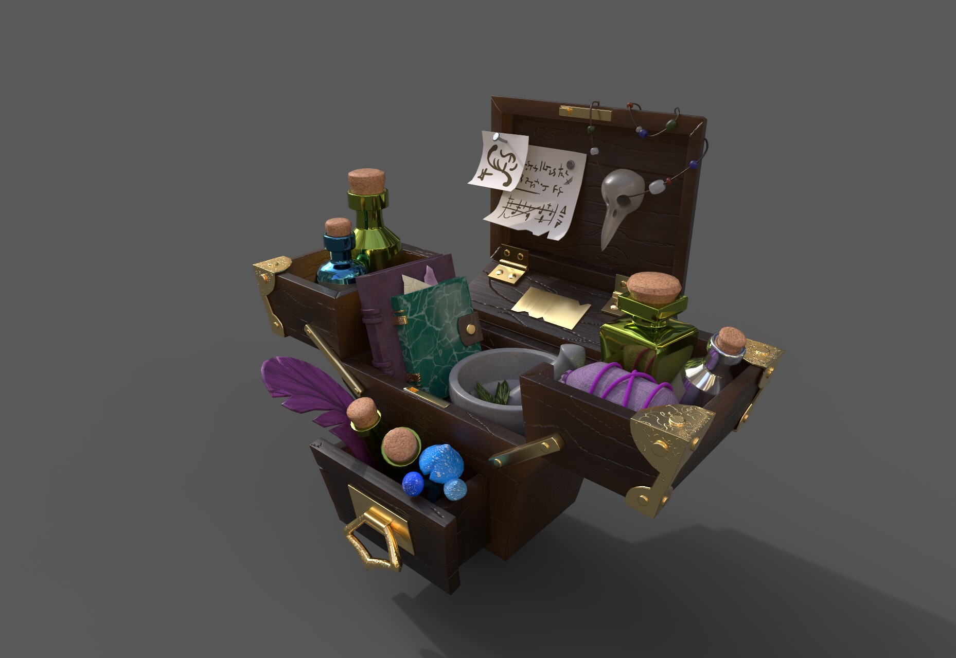 ArtStation - Alchemy Kit Model