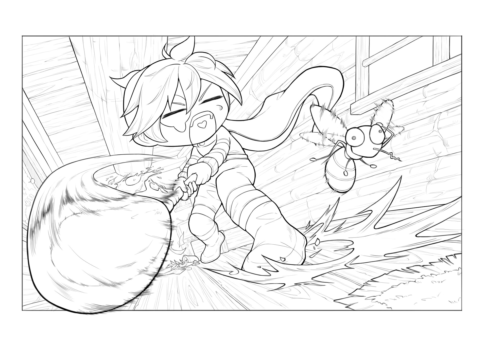 ArtStation - Line Art Illustration (OC & Fan Art)