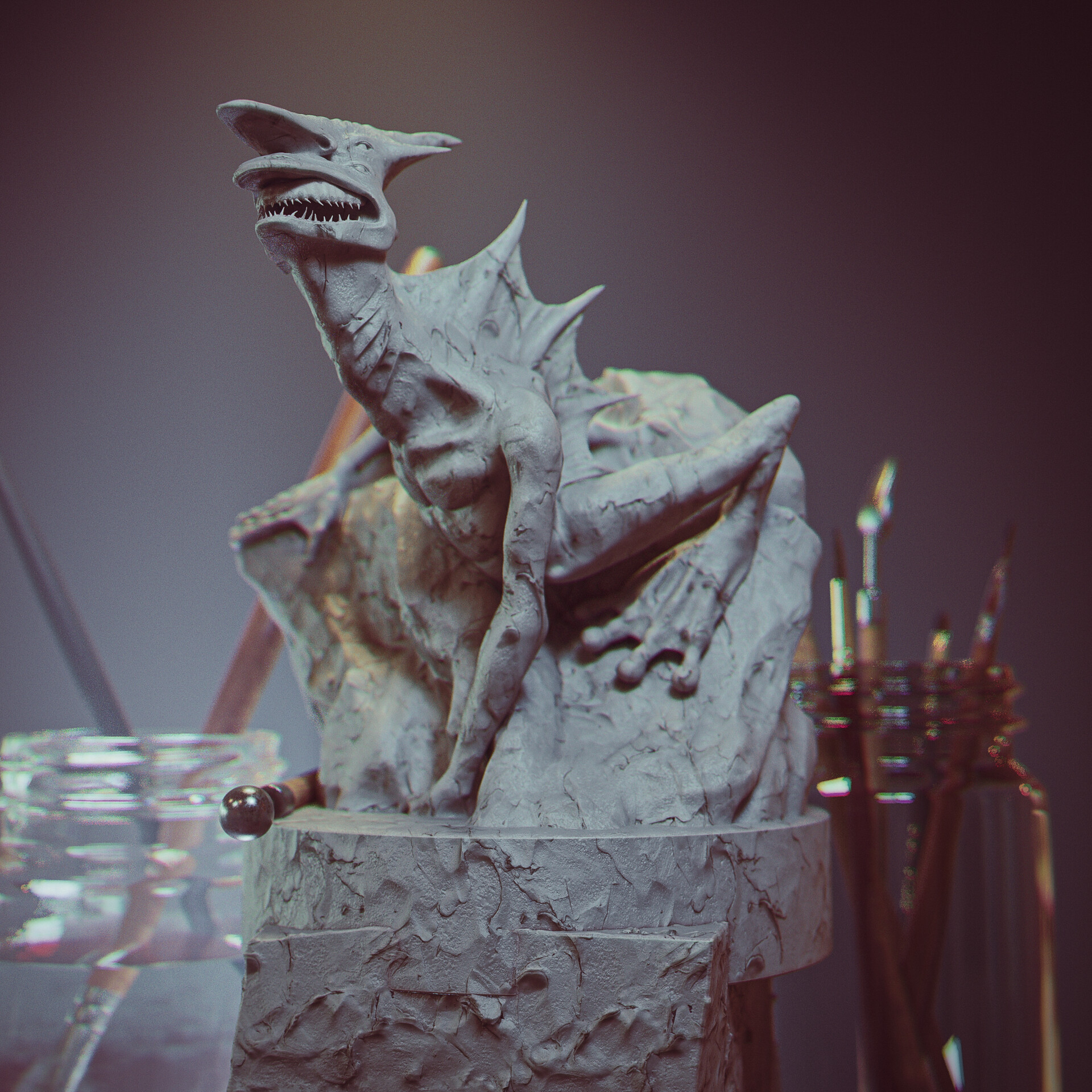 ArtStation - Sci-Fi Goblin Shark Creature