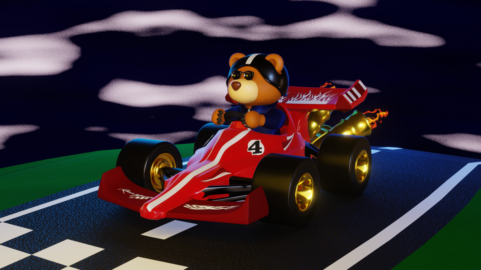 ArtStation - Racing bear