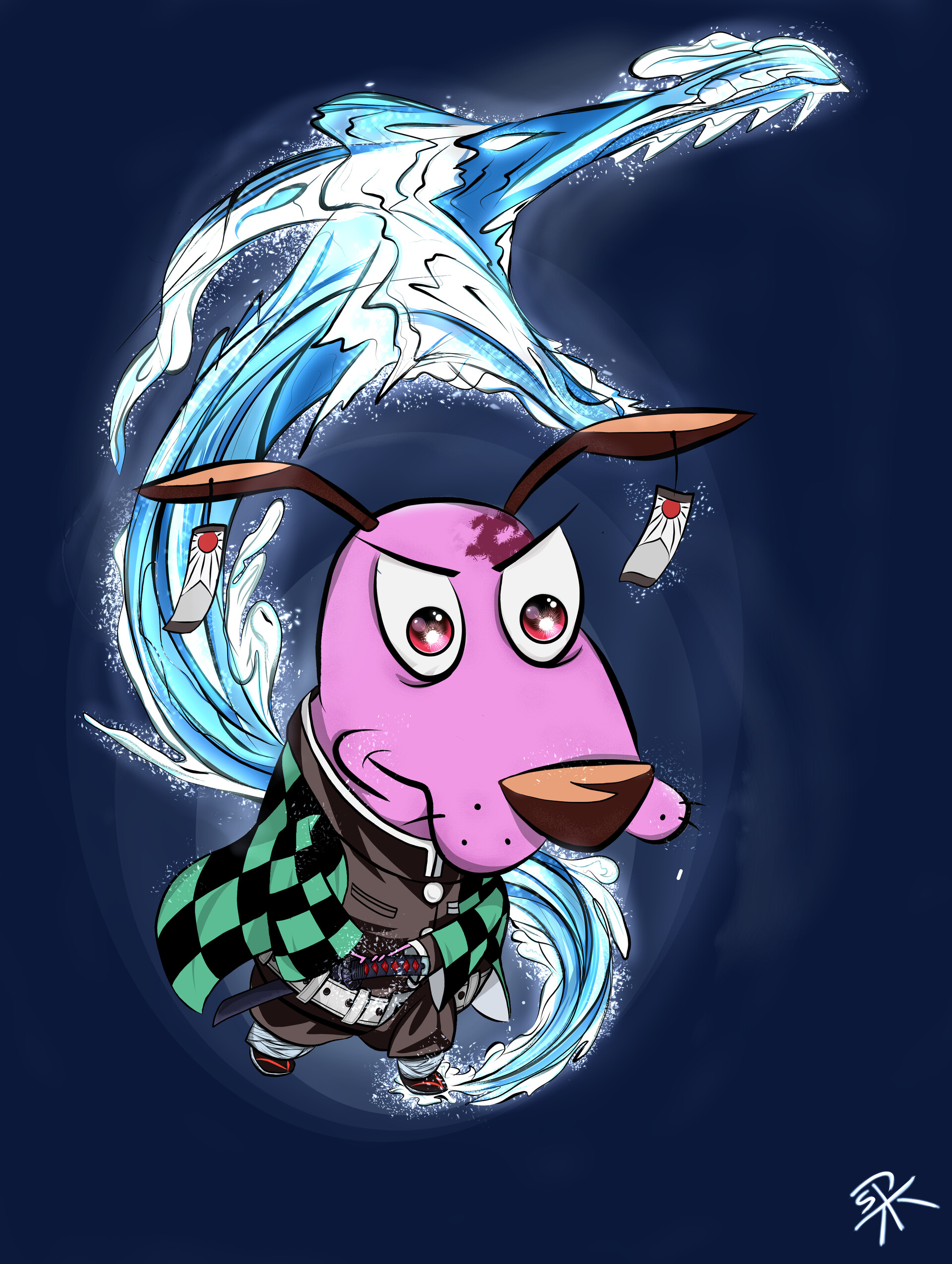 ArtStation - Courage the Demon Slayer