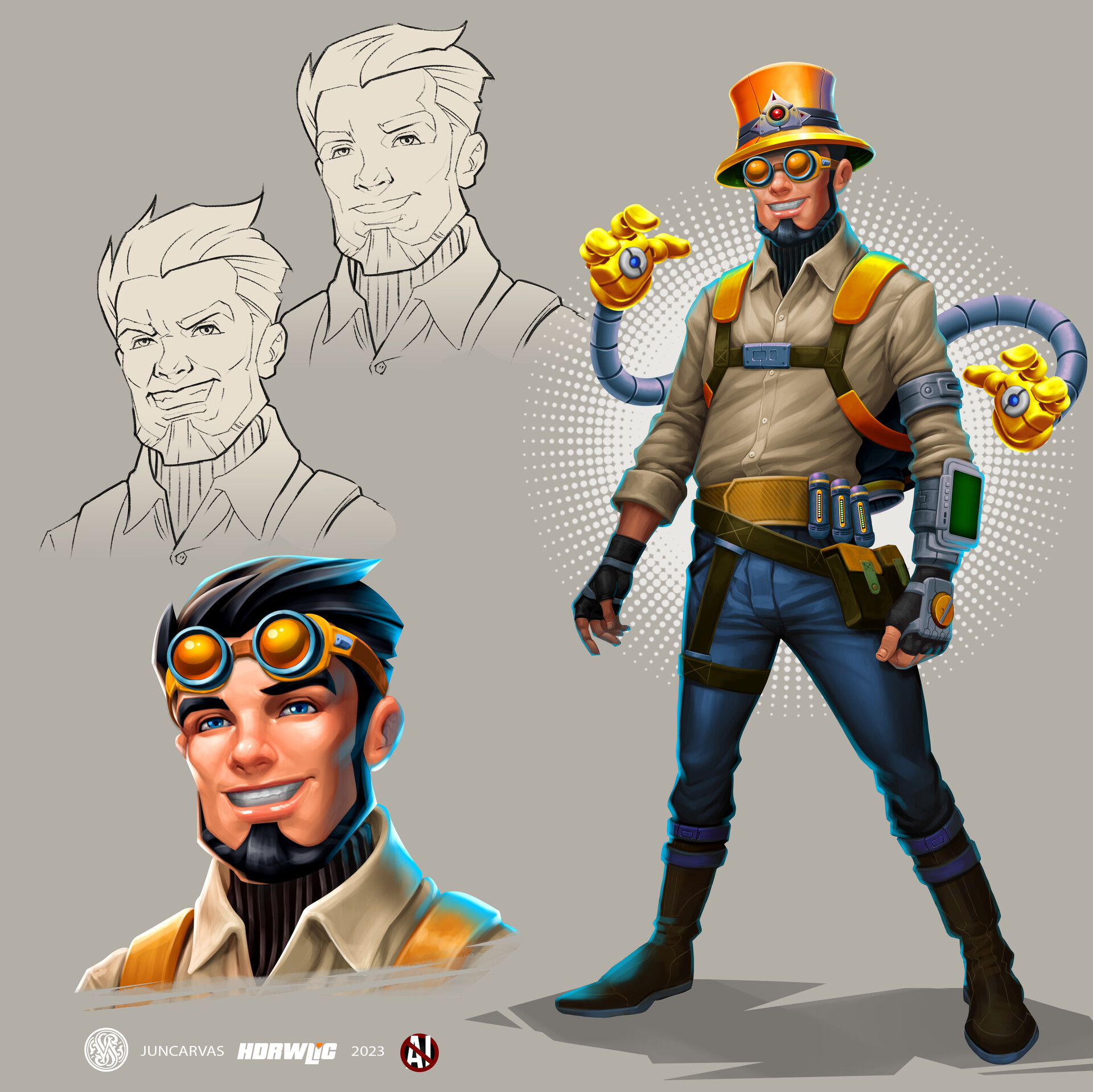 ArtStation - Concept art for Professor Gadget