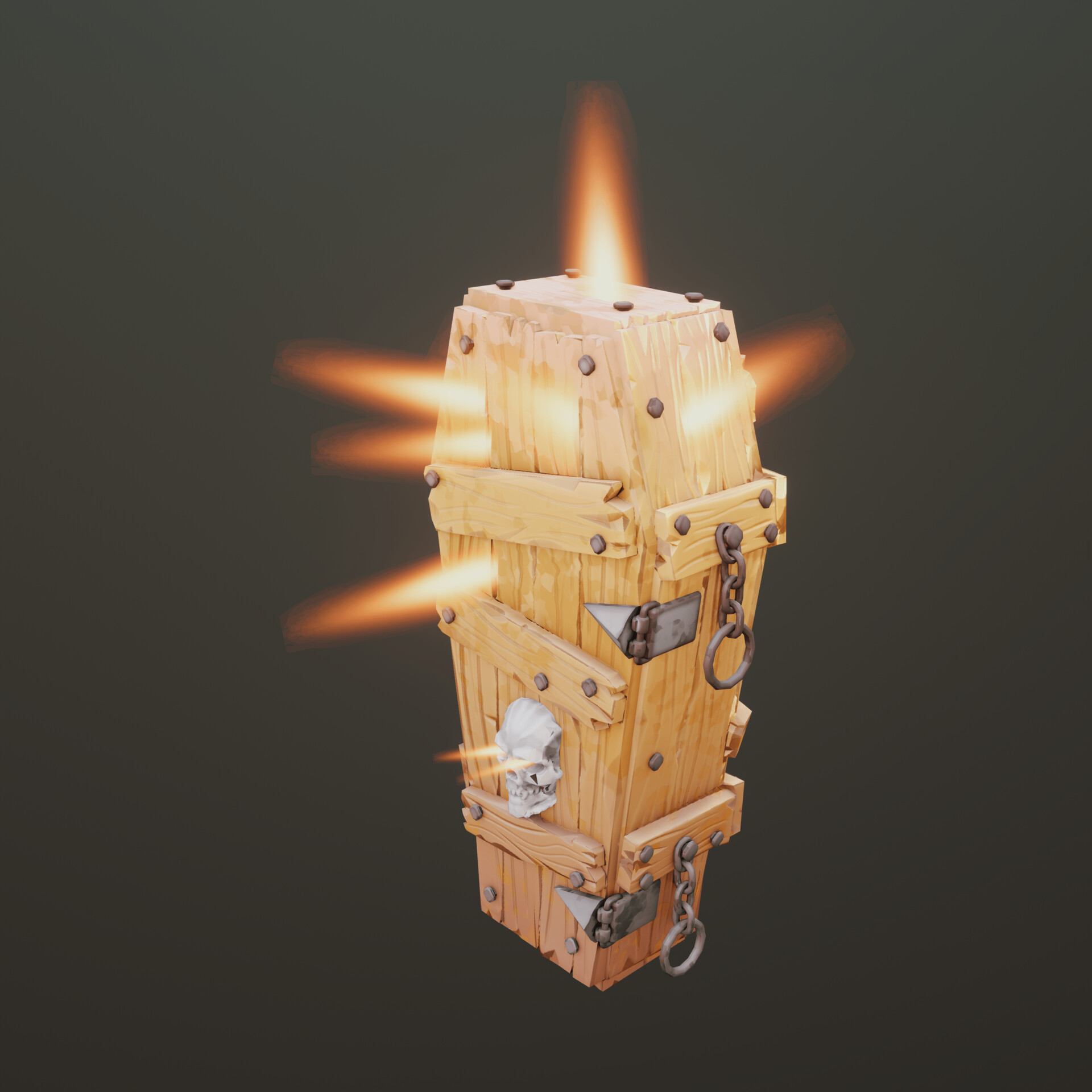 ArtStation - Stylized Coffin Study