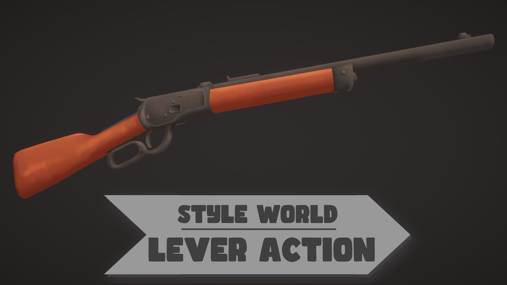 ArtStation - Style World - Lever Action Rifle - Animated & Rigged