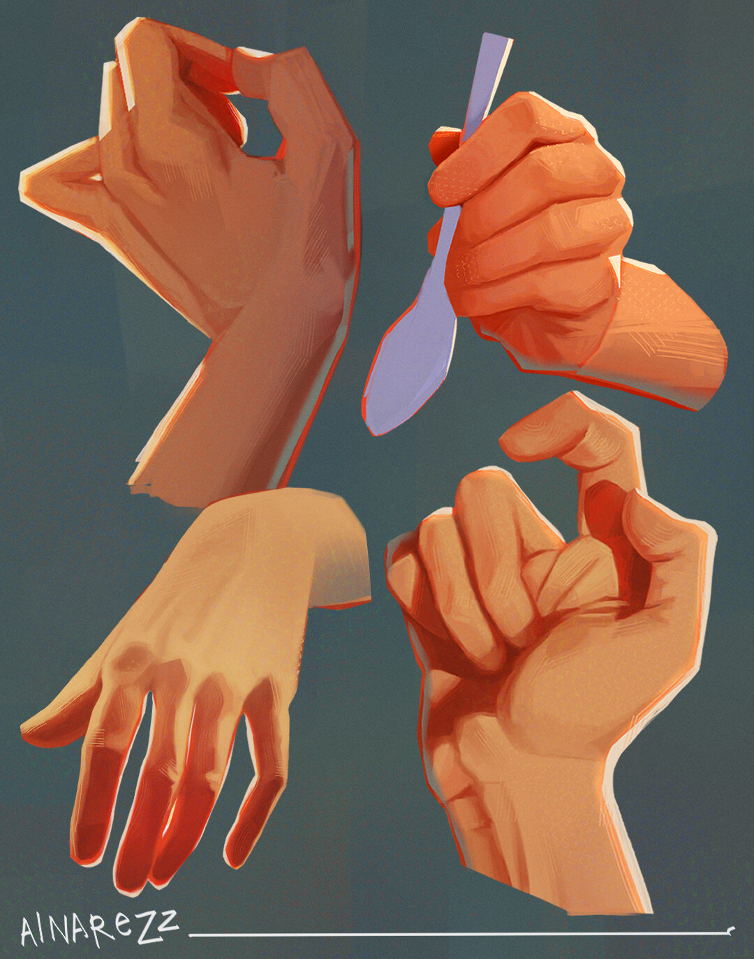 ArtStation - Hands practice