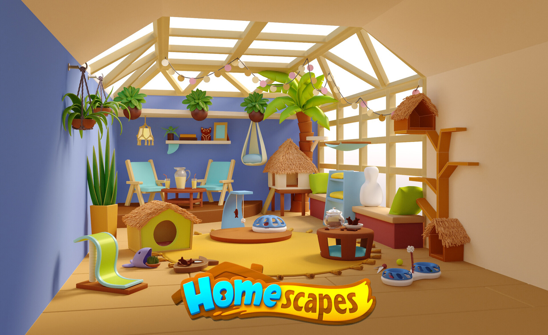 ArtStation - Homescapes CatCafe