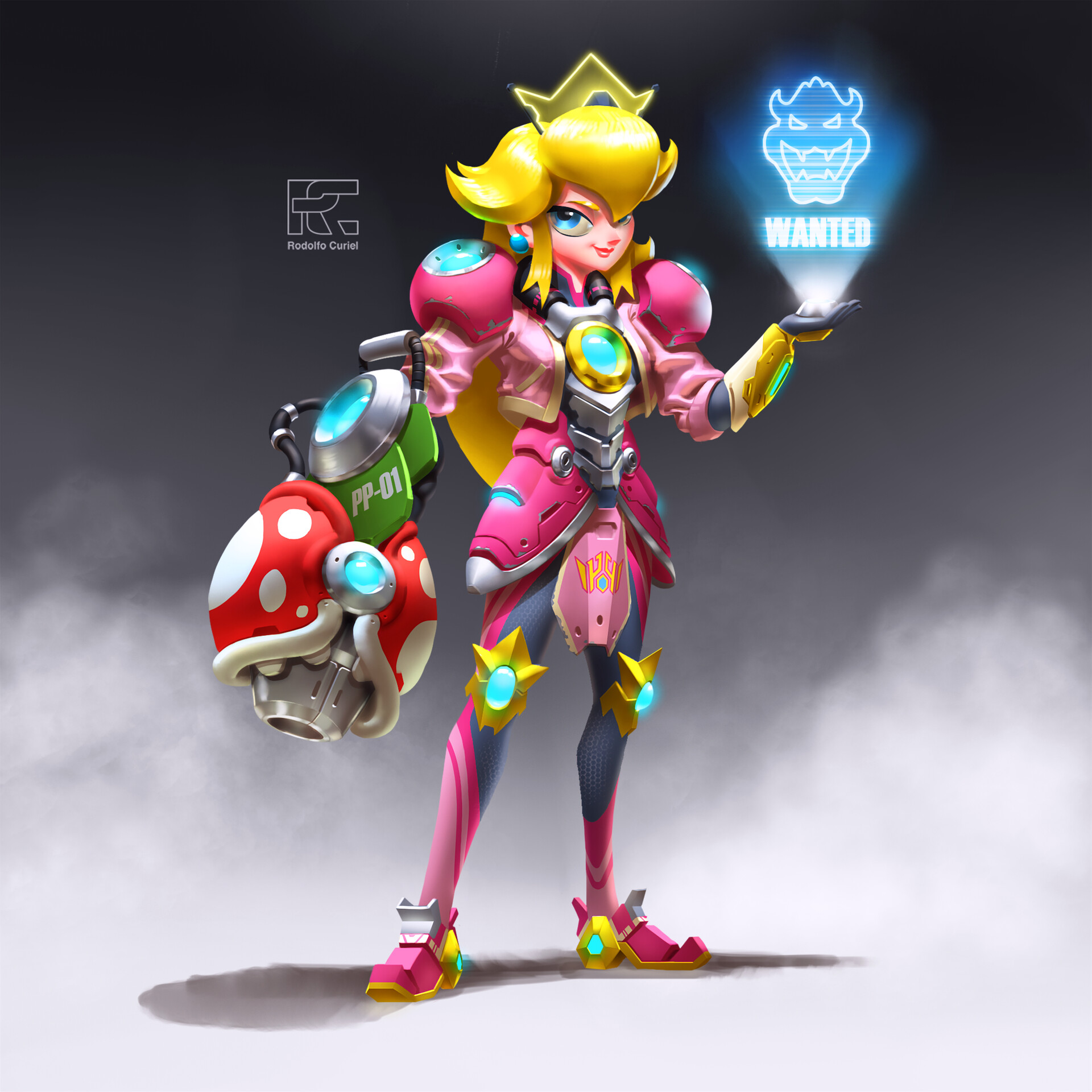 ArtStation - BOUNTY HUNTER PEACH - Character Design Challenge (Fan Art)