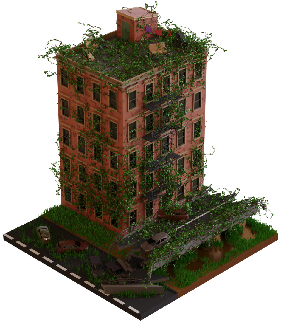 ArtStation - post apocalyptic lowpoly