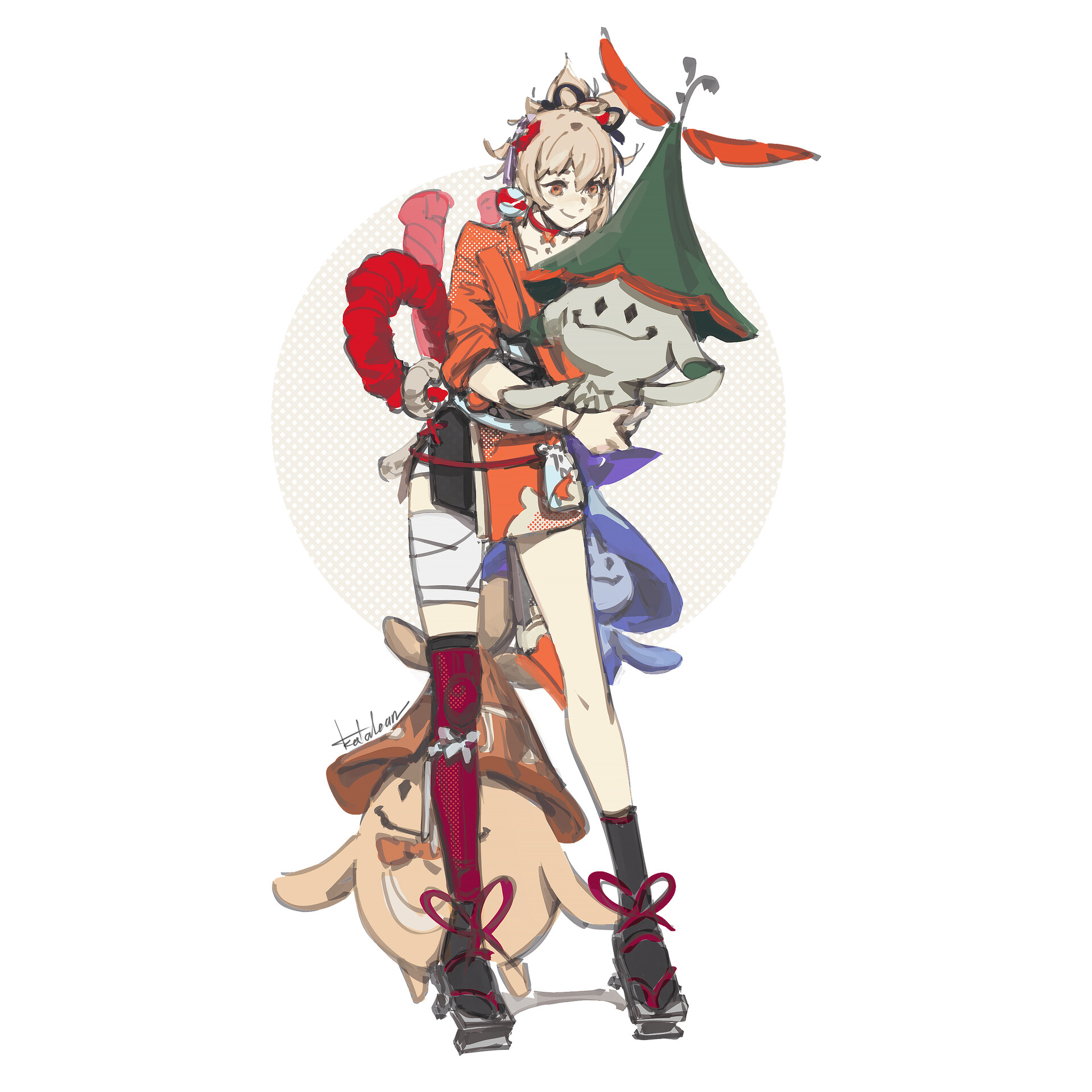 ArtStation - yoimiya with aranara