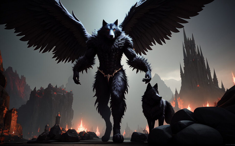 ArtStation - Darker tones and wolves