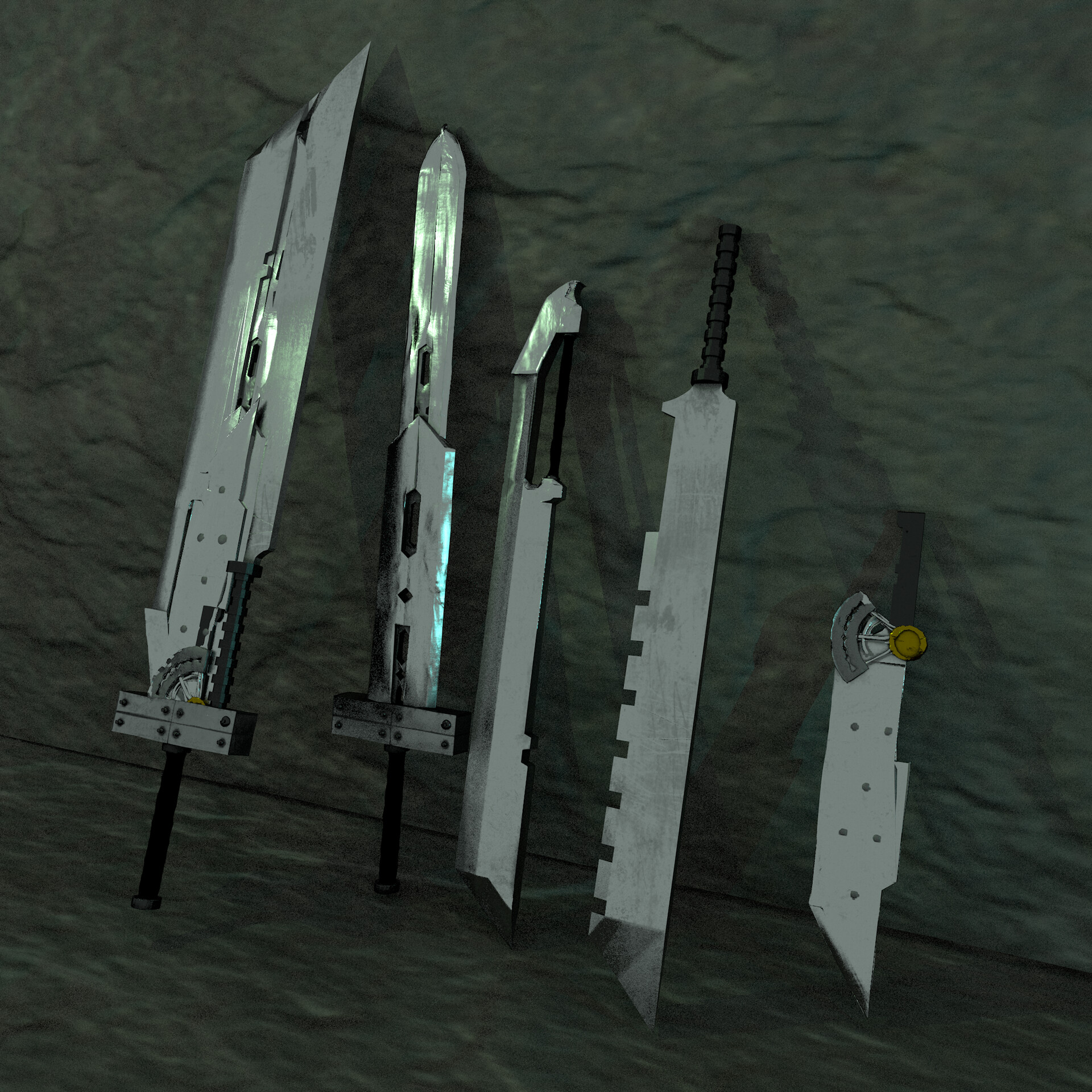 ArtStation - FF7 Advent Children Fusion Swords