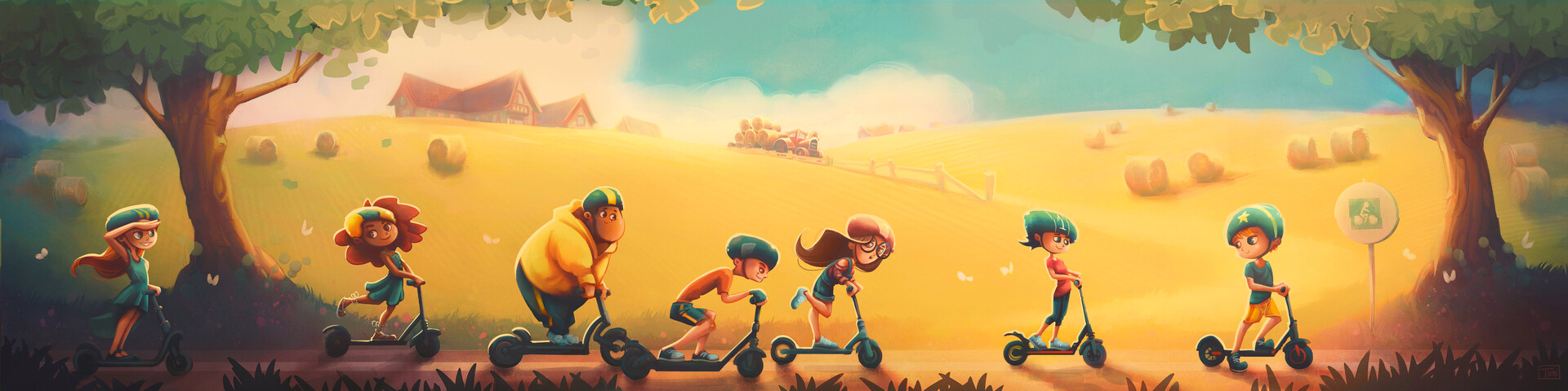 ArtStation - Trottinettes