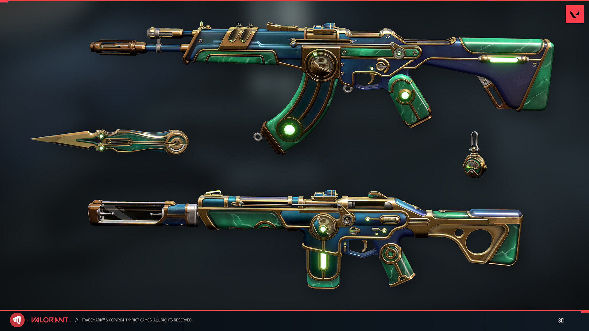 shanji wang - Valorant Magepunk 3.0 Vandal 3D Texture Work