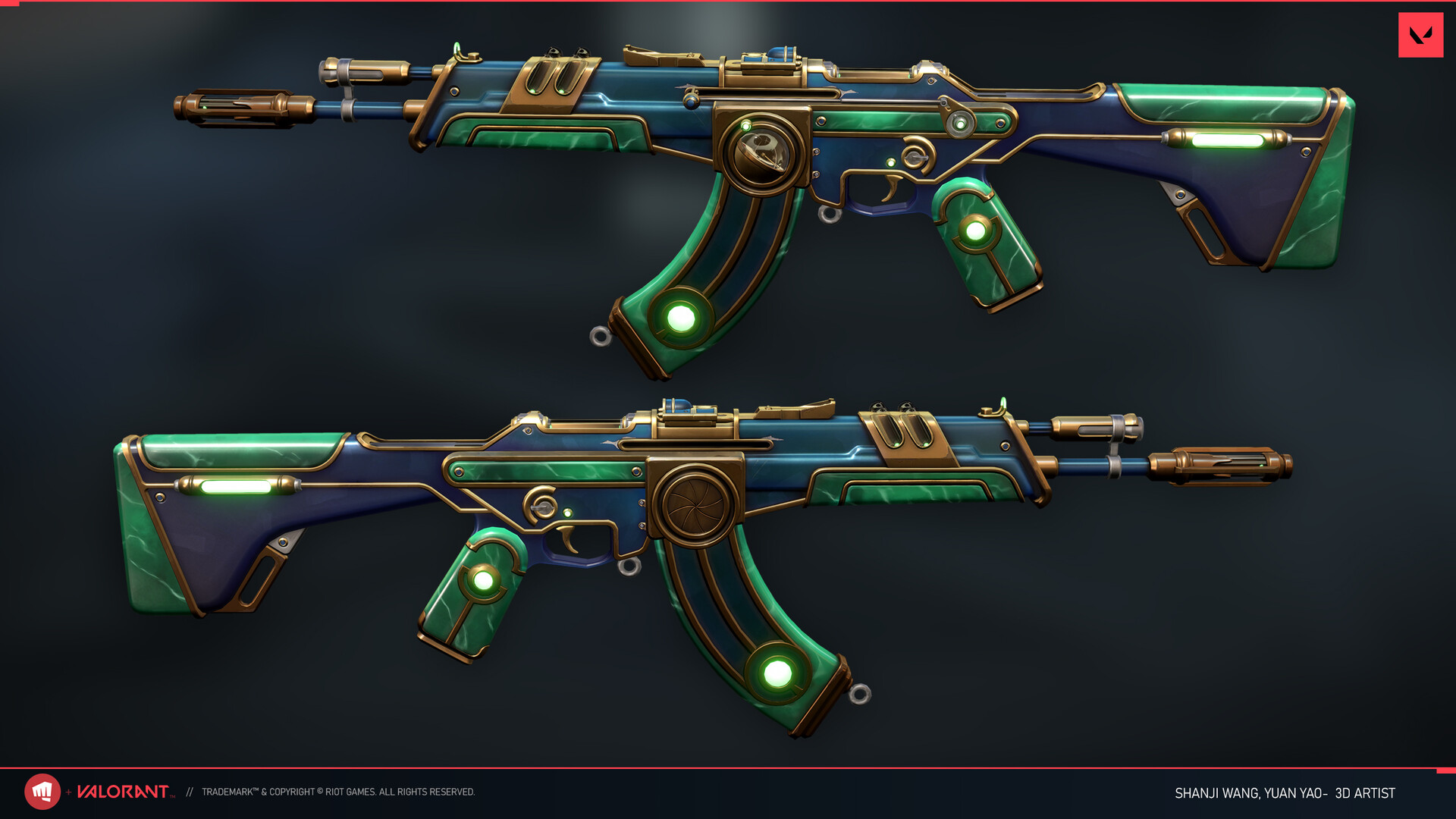 shanji wang - Valorant Magepunk 3.0 Vandal 3D Texture Work