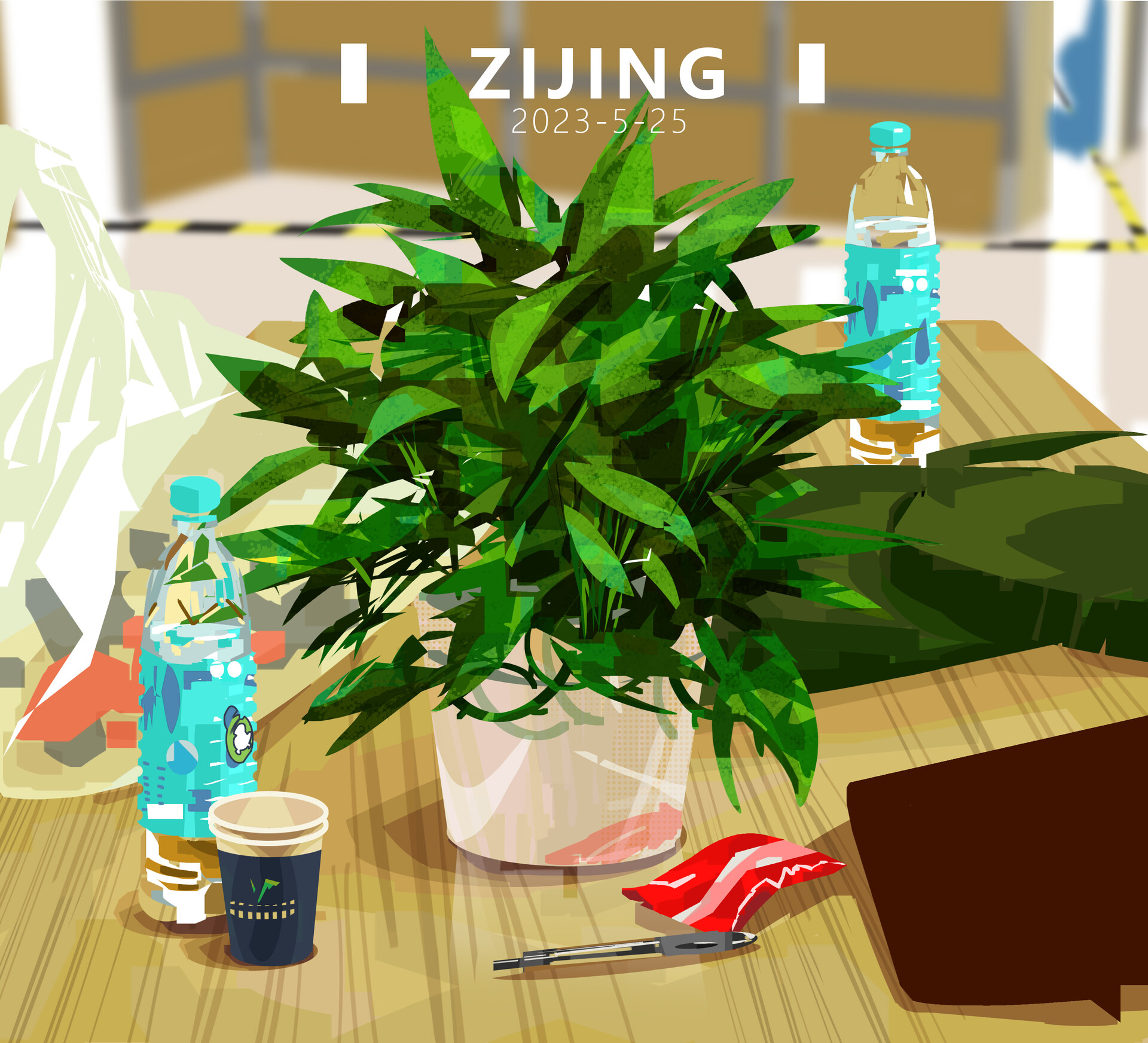 ArtStation - 桌子上的植物/Plants on the table