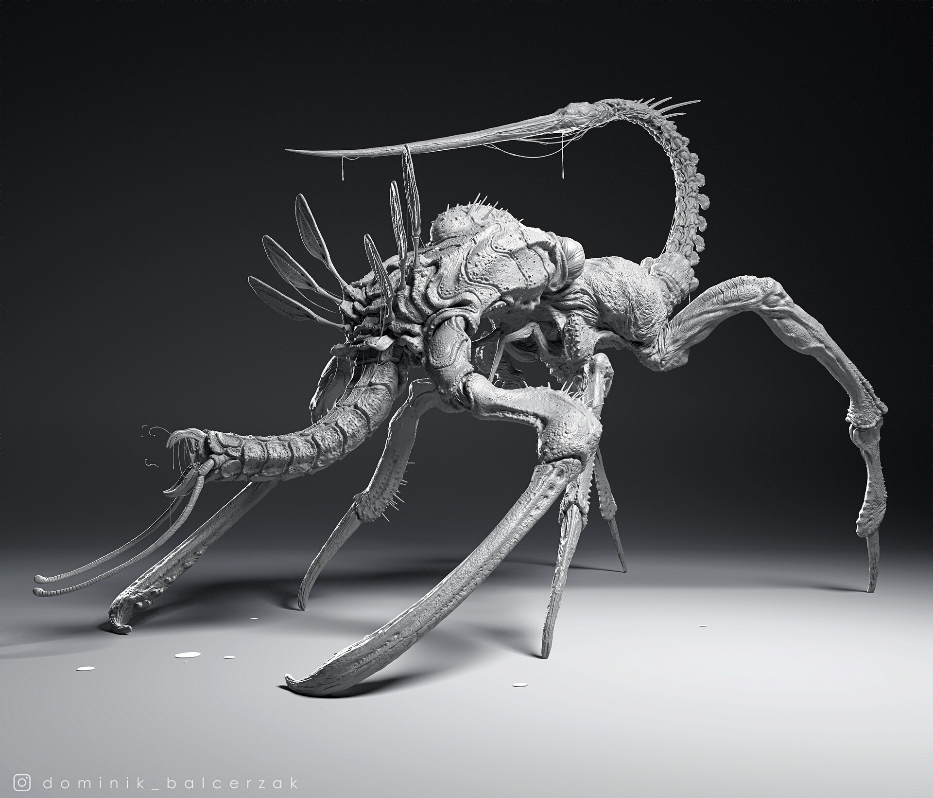 ArtStation - Scorplis Clay render