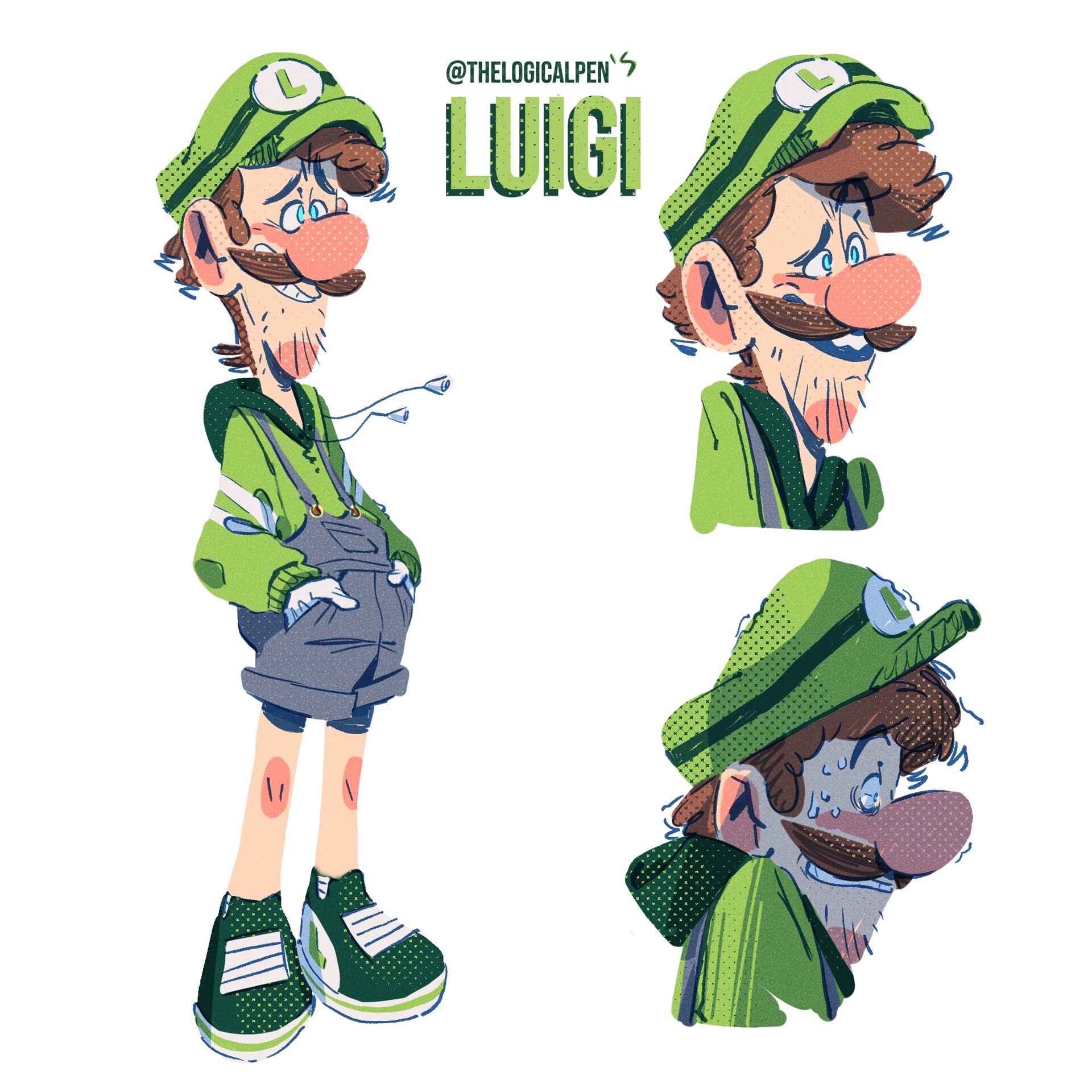 ArtStation - Luigi's redesign for the Character Design Challenge