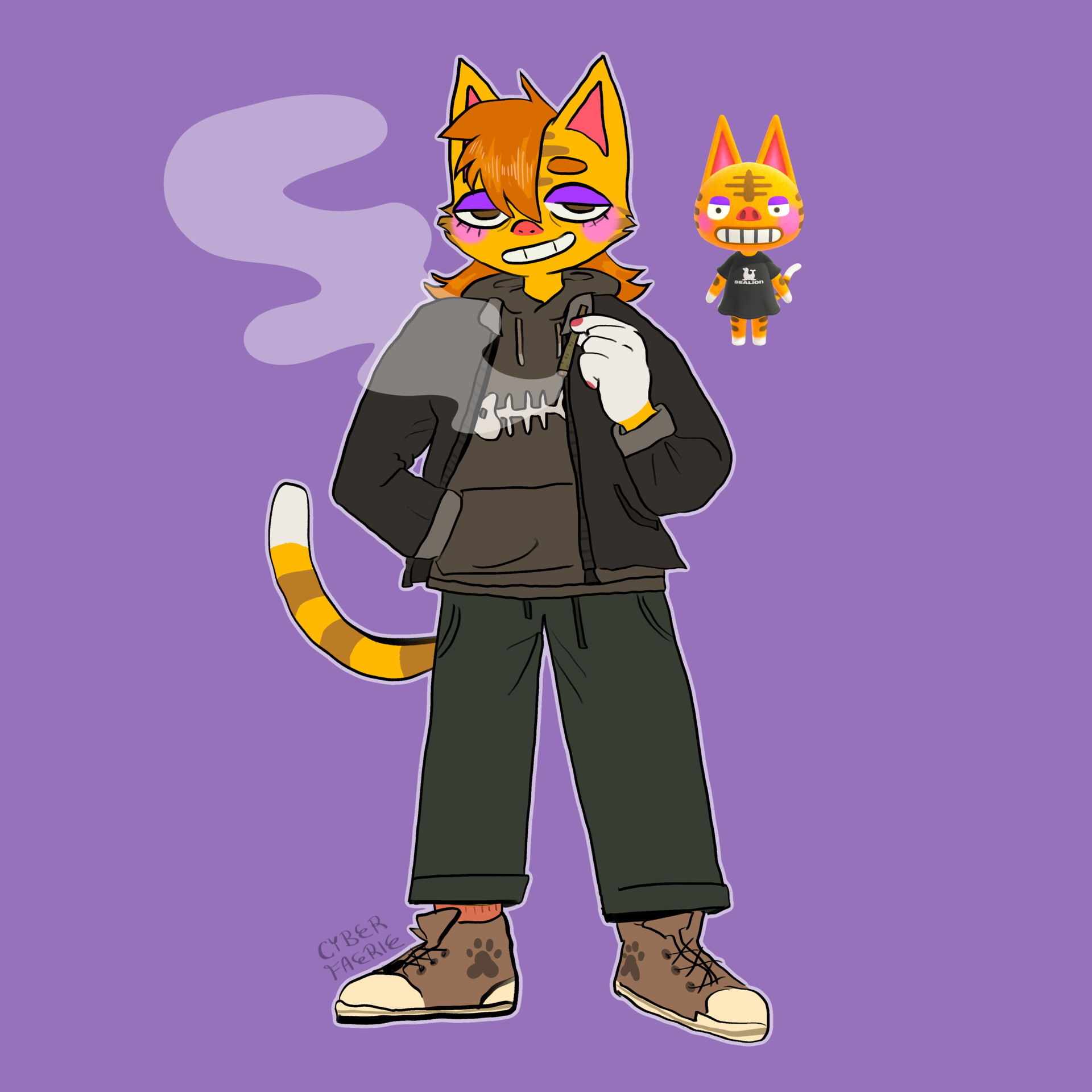 ArtStation - Tabby from Animal Crossing