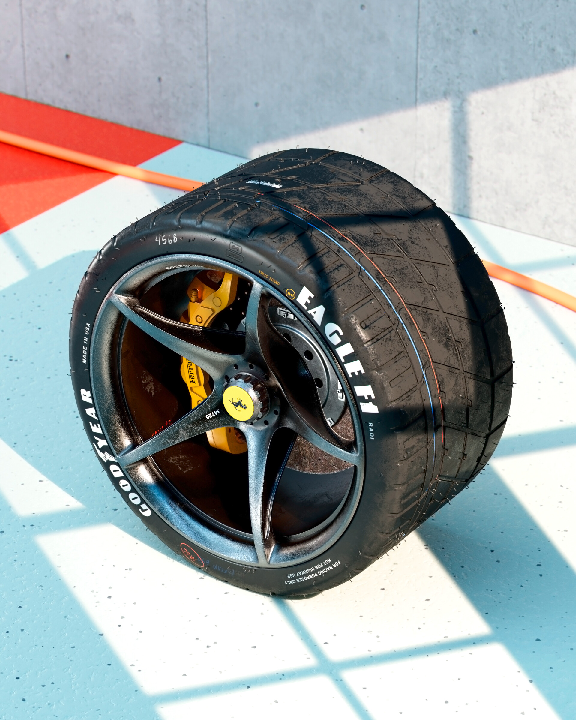 ArtStation - Tire and Brakes Experiment