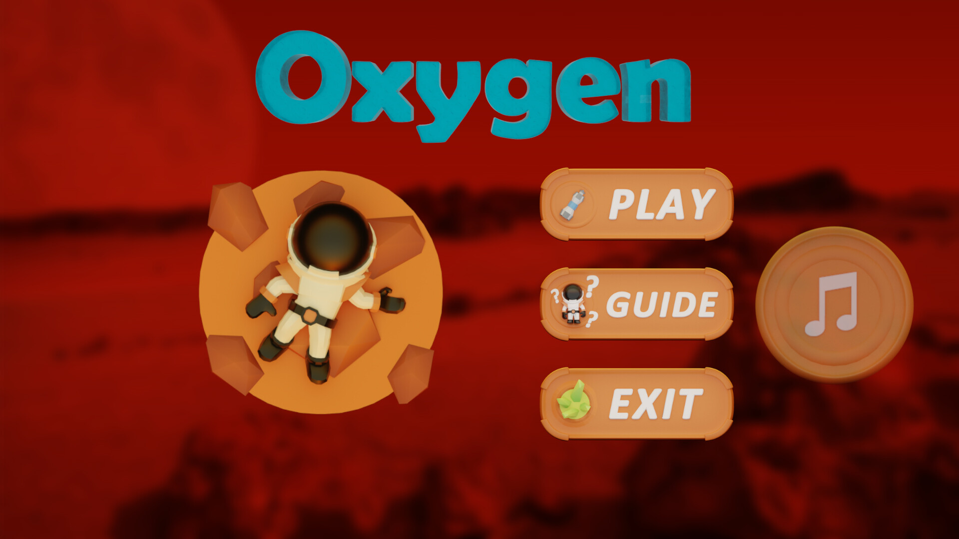 Nick Mikhalev - Oxygen - game UI and 3D assets