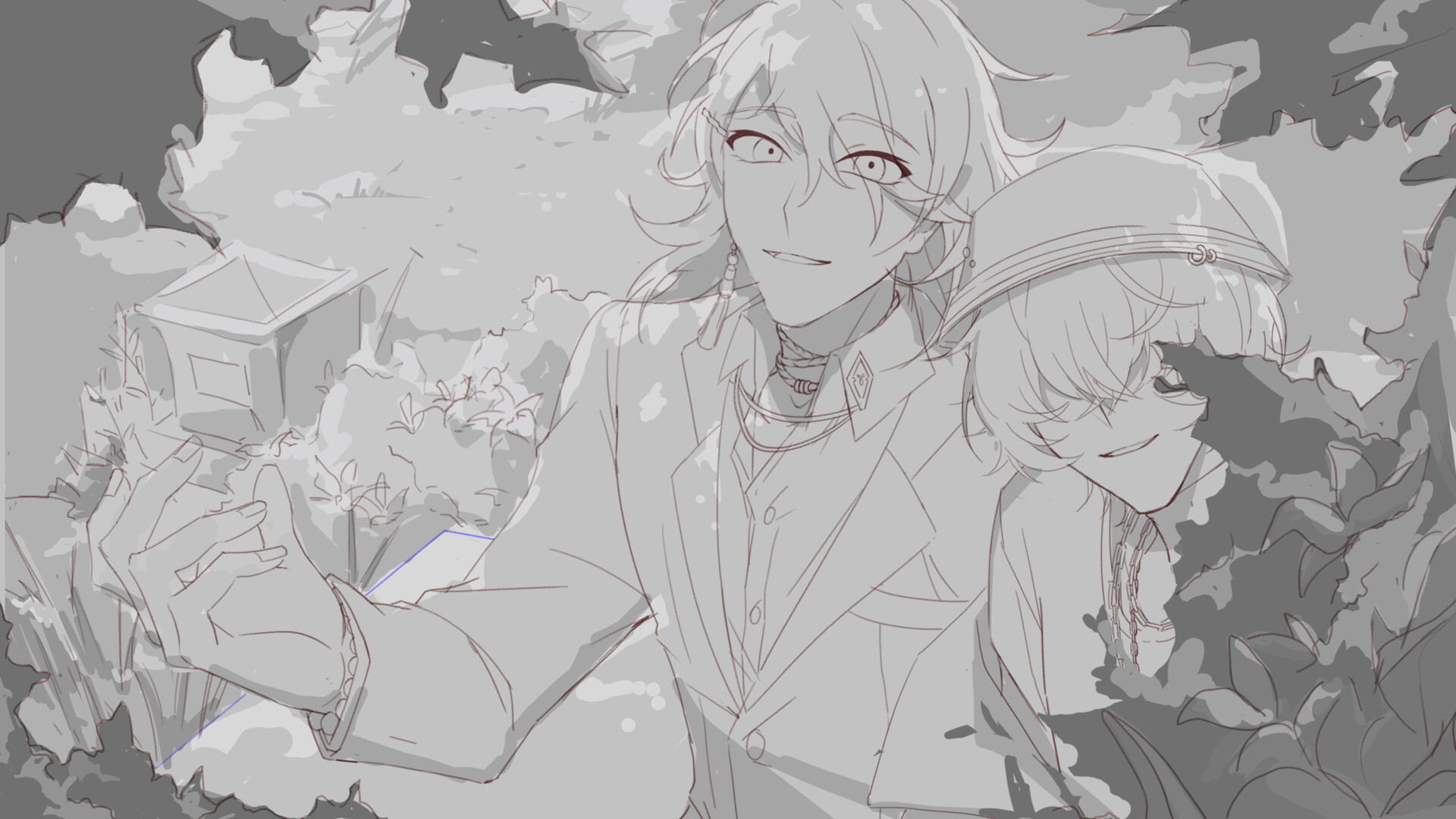 ArtStation - Light The Way VN Visual Work: CG Sketch