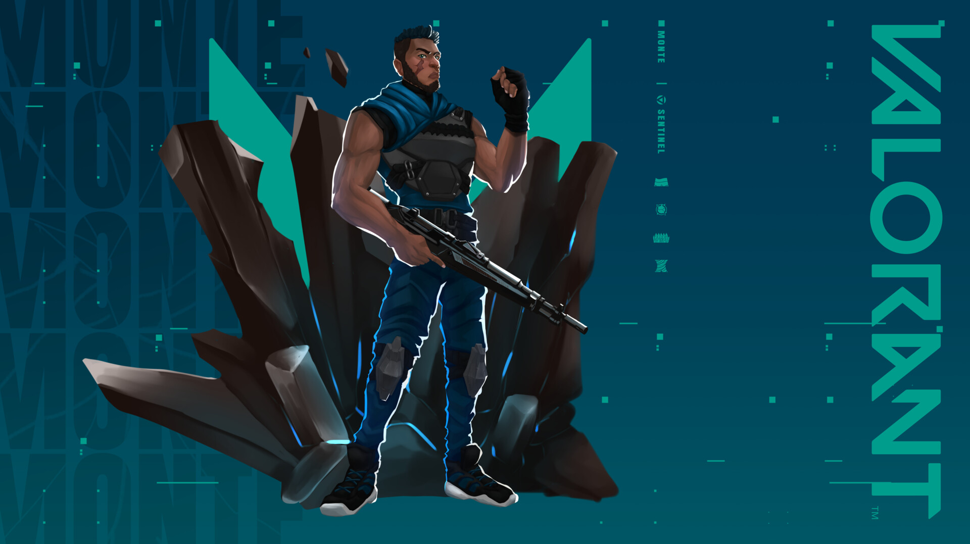 ArtStation - Valorant Fan Character - Monte