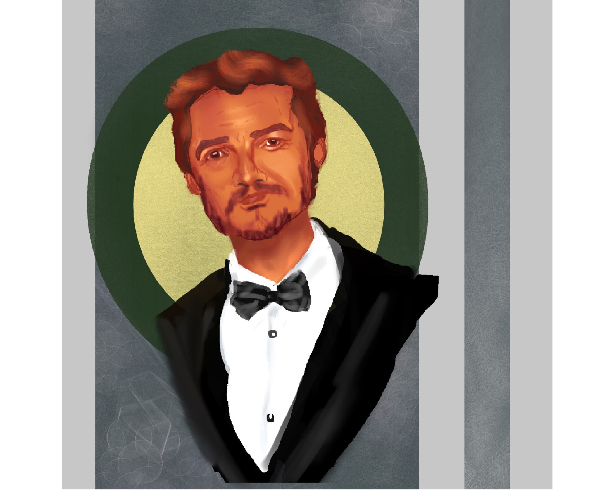 ArtStation - Pedro pascal portrait drawing