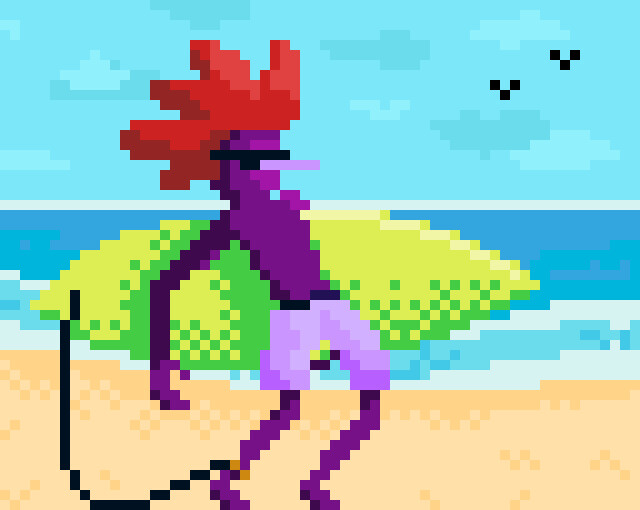 ArtStation - Surfer Gerry animations - Pixel Art