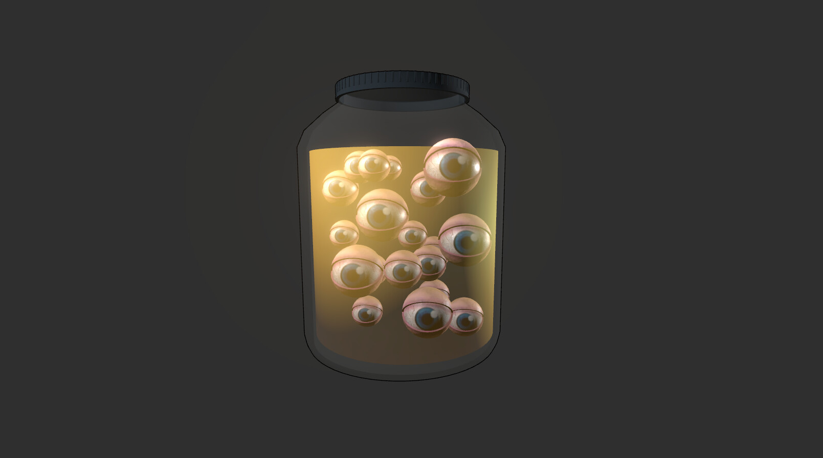 ArtStation - Blinking Eyeball Jar Prop