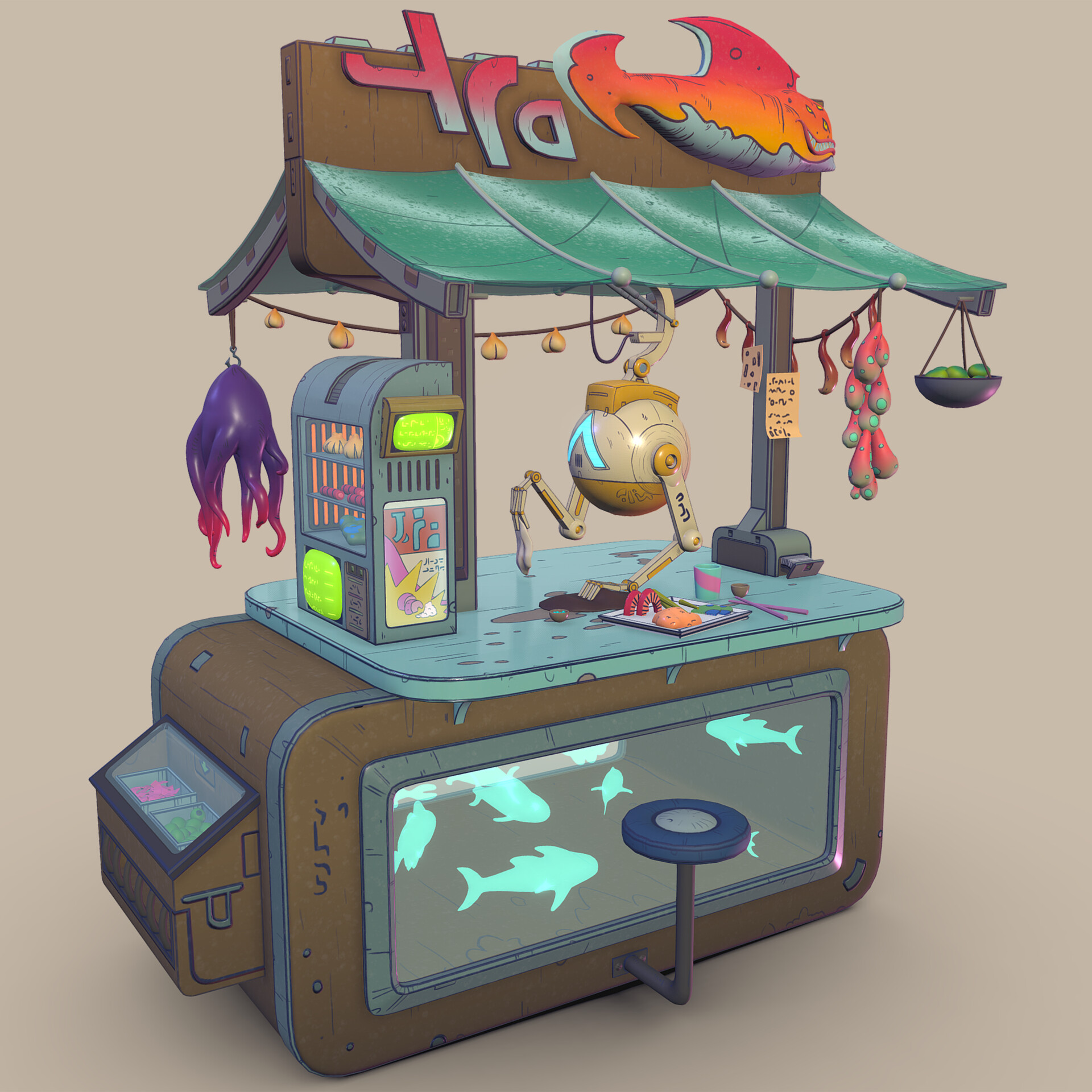 Catharina Broes - Fish Stand