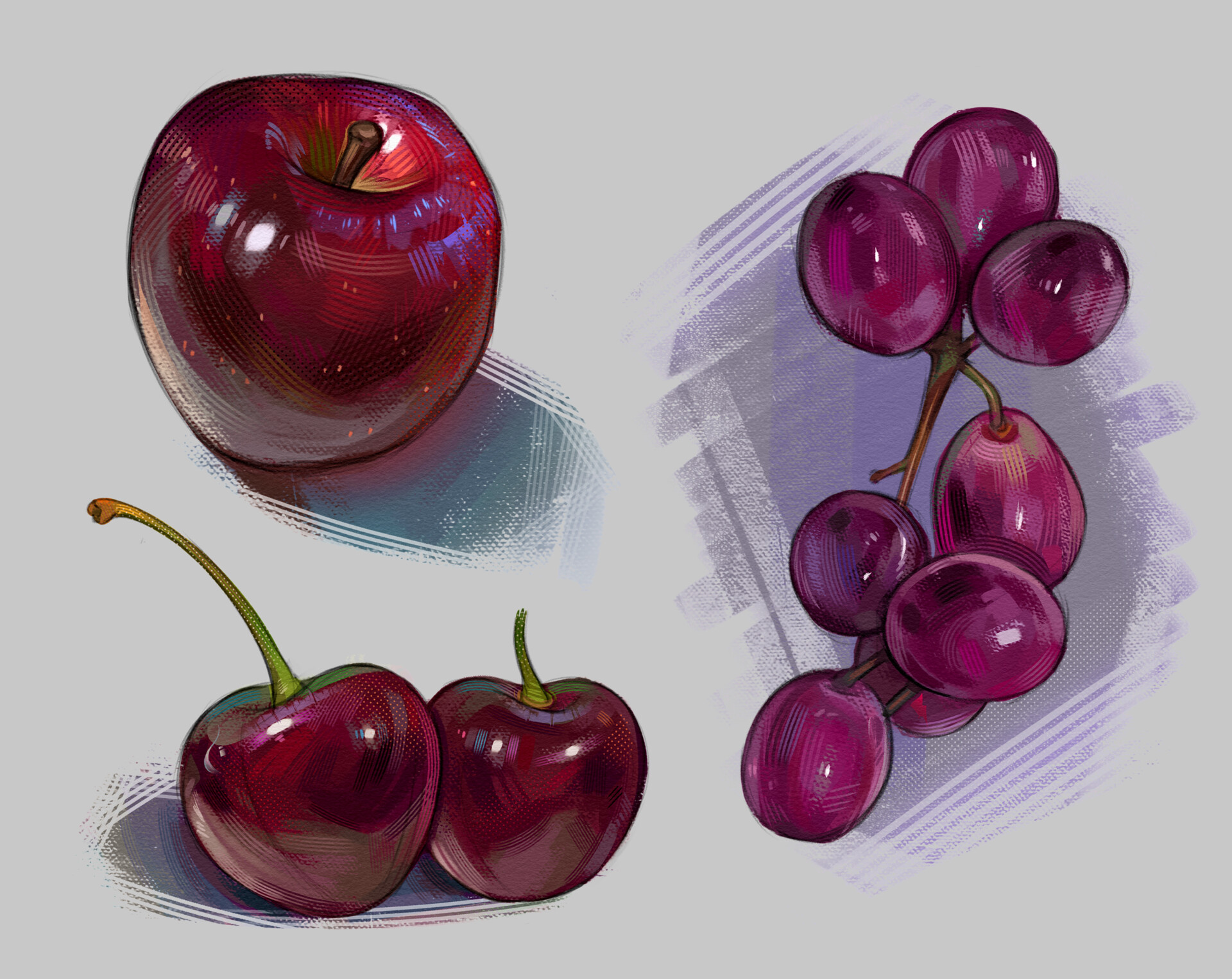 ArtStation - Fruit Paintings