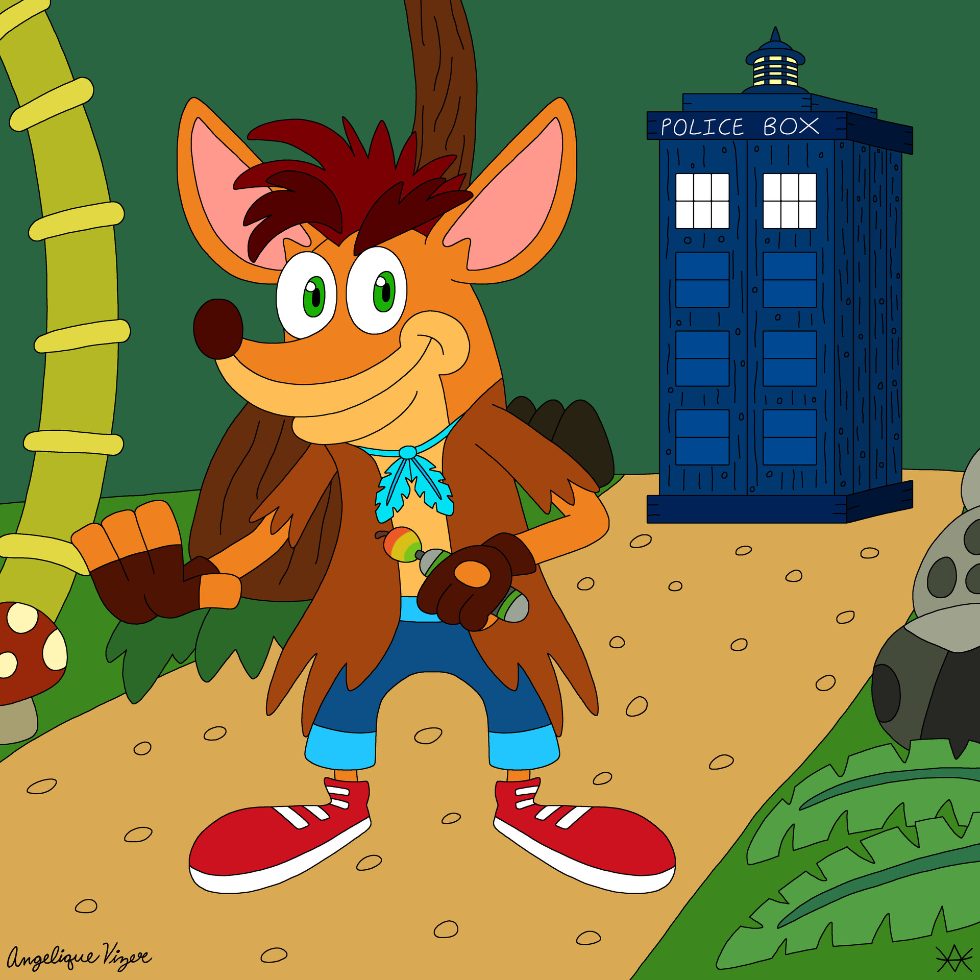 ArtStation - Crash Bandicoot as The Doctor