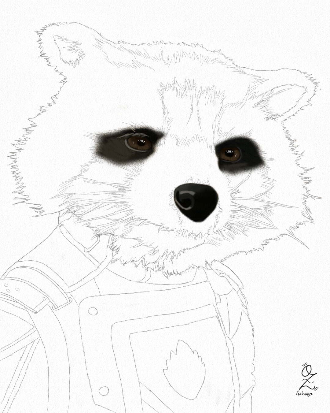 rocket raccoon coloring pages