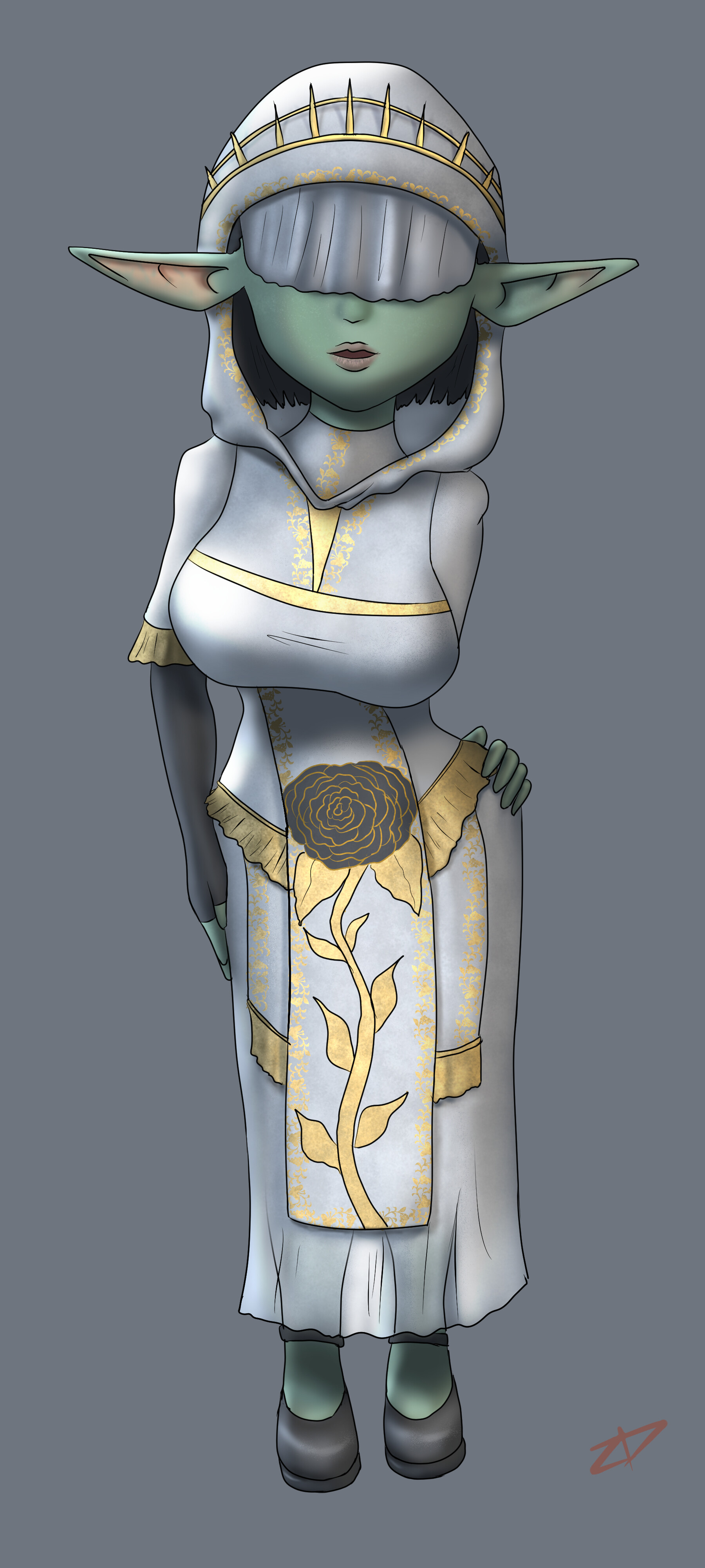 ArtStation - Rosa - Monastic Goblin Character