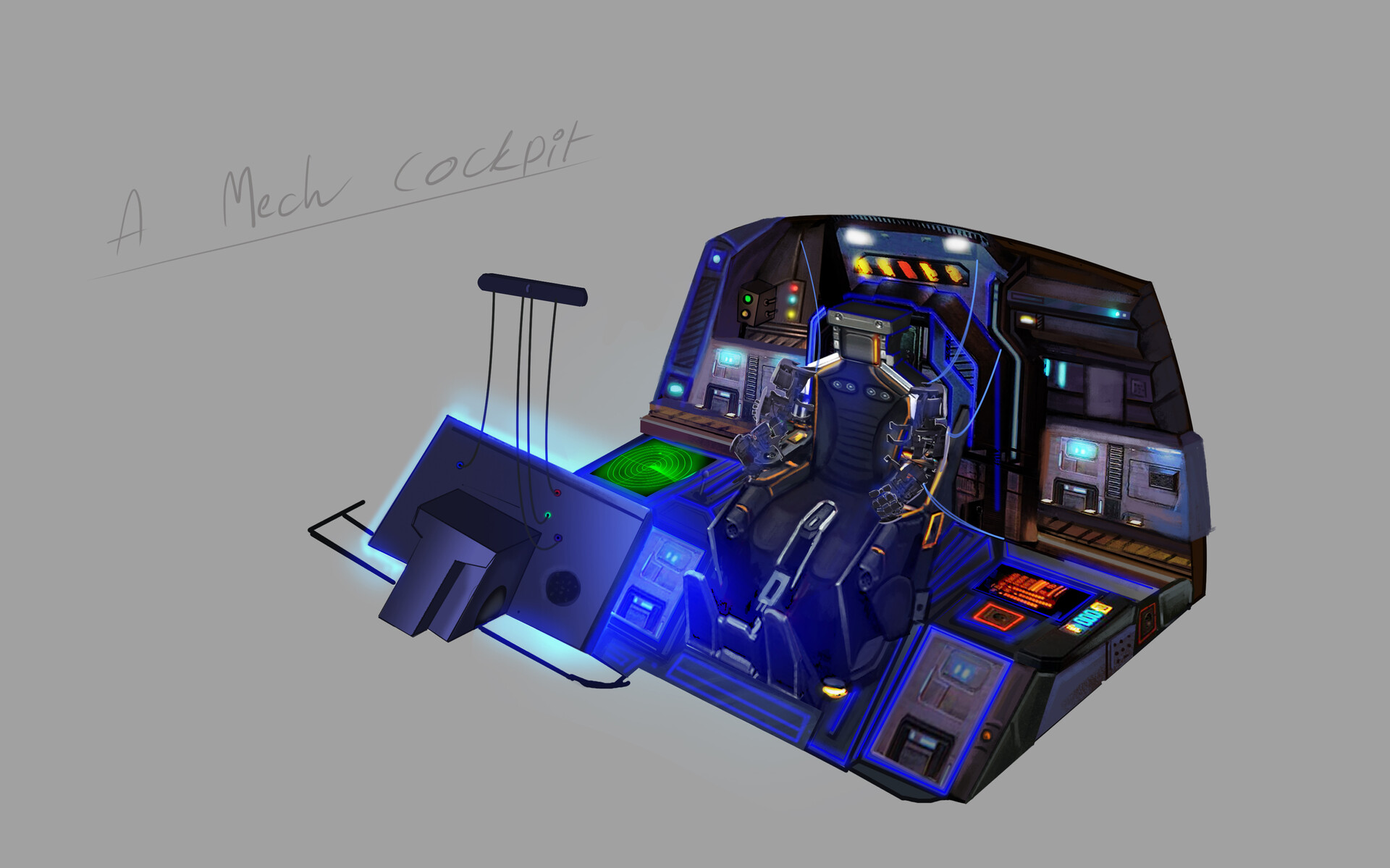 ArtStation - Warrior_cockpit