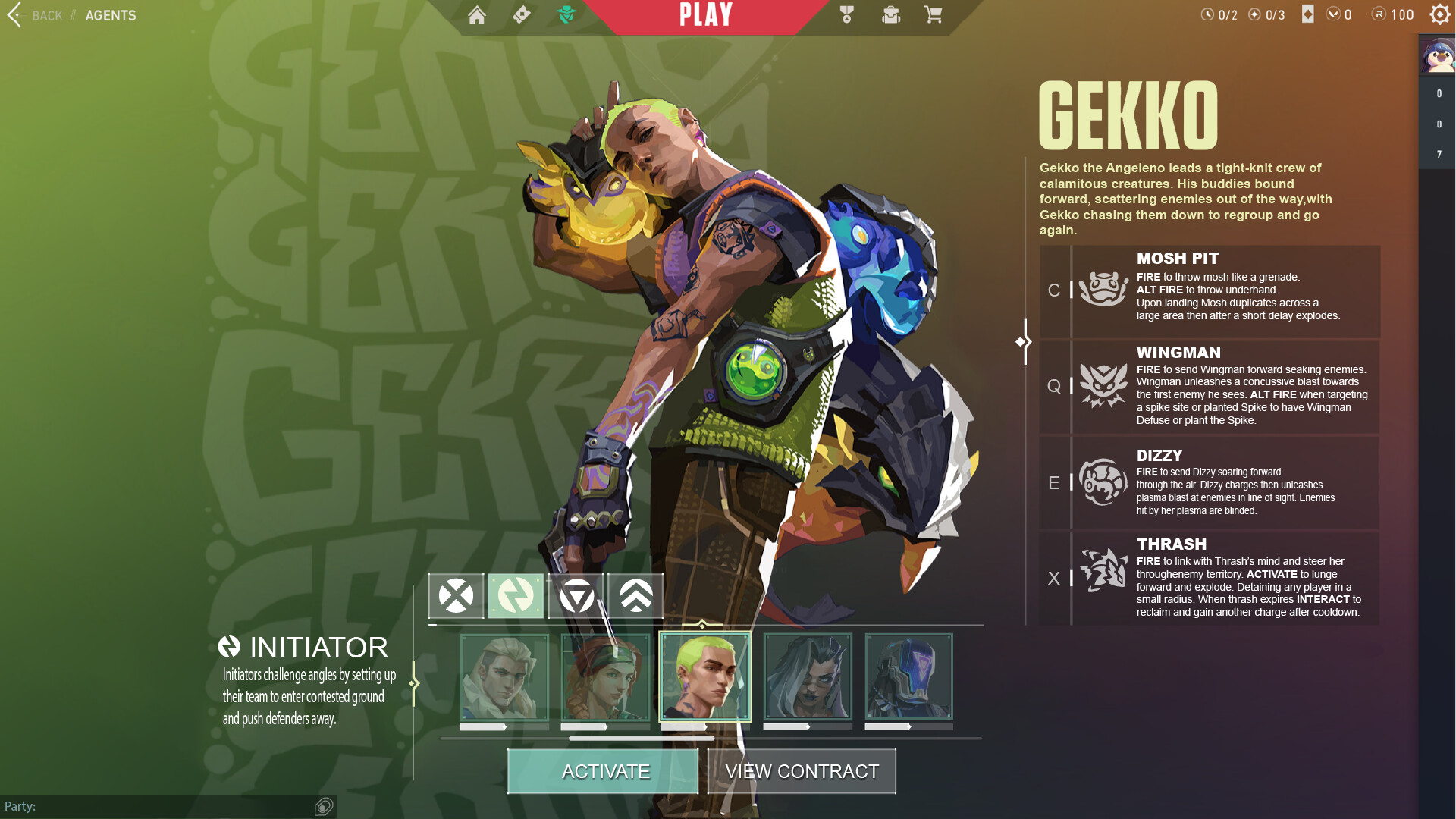 ArtStation - Valorant Character Scene UI/UX redesign