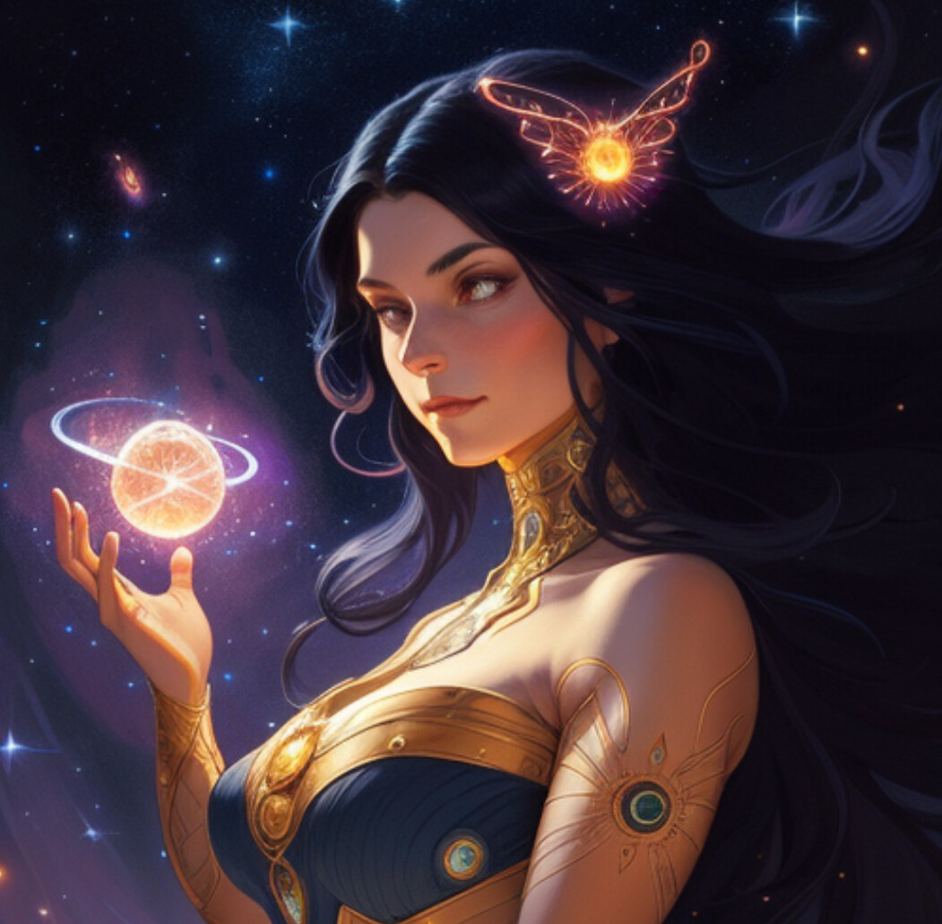 ArtStation - cosmic magic witch