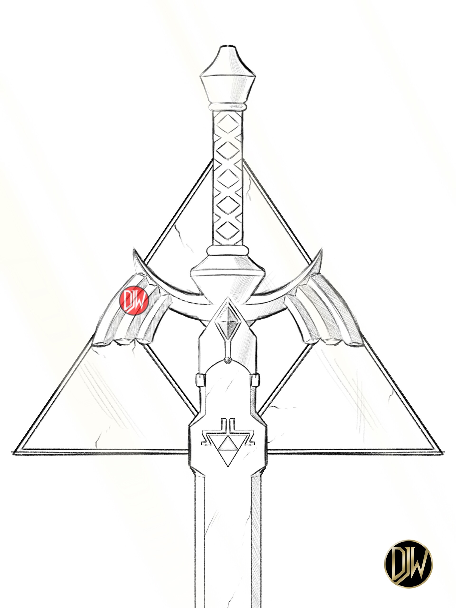 DJW Art - The Master Sword (The Legend of Zelda)